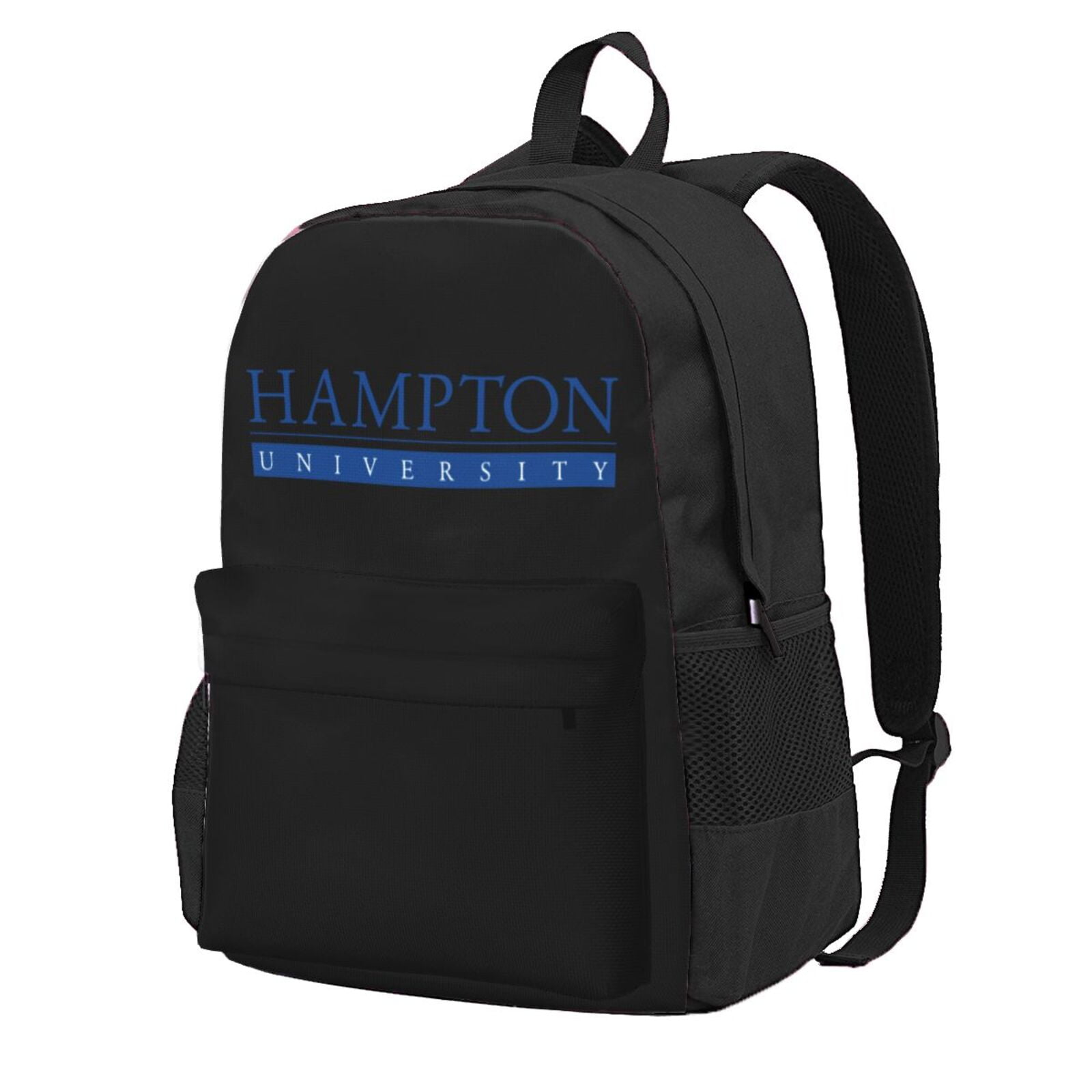 Hampton University Logo Black Backpack for Women Men Laptop Backpack ...