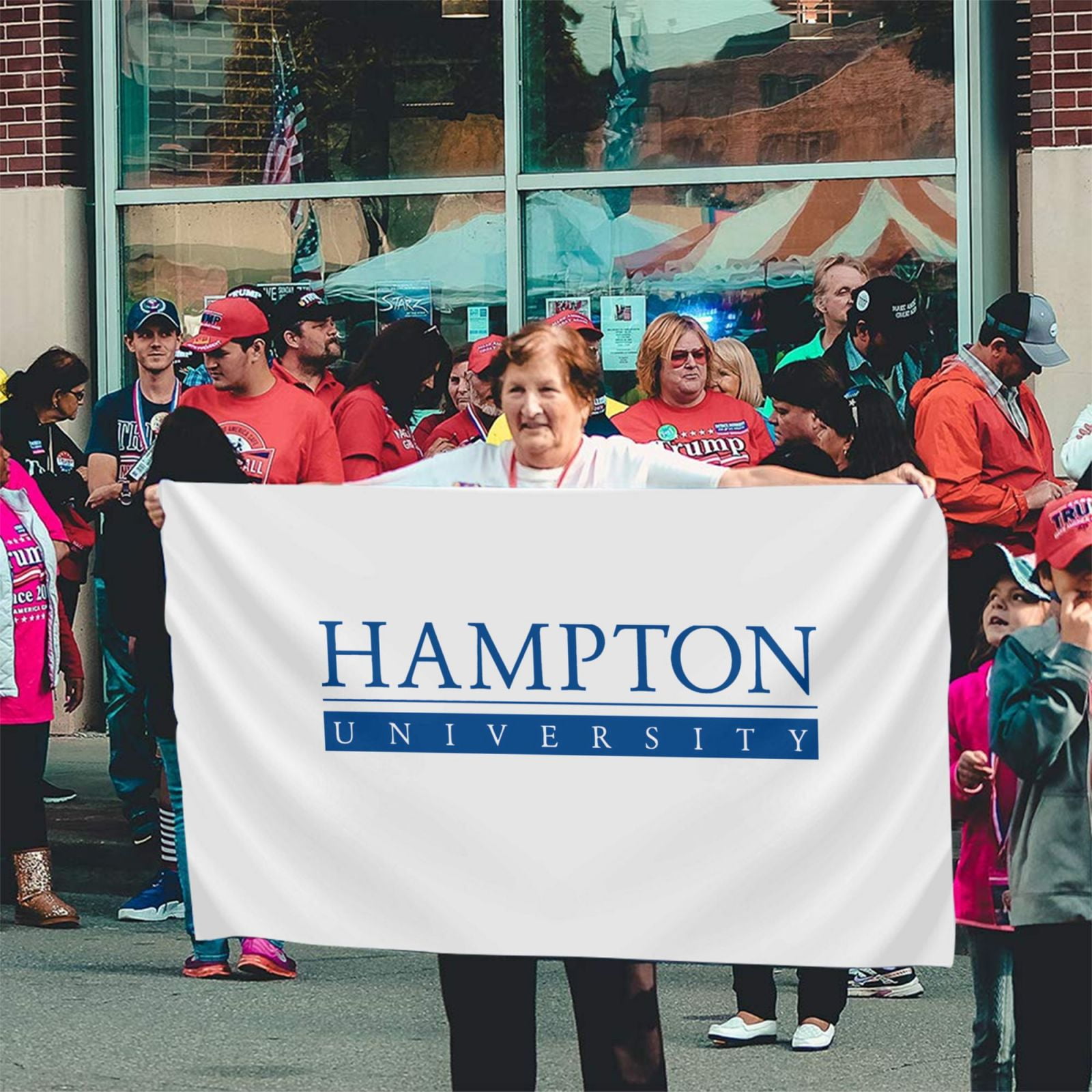 Hampton University Logo Flag 3x5 Ft Holiday Banner Garden Yard House ...