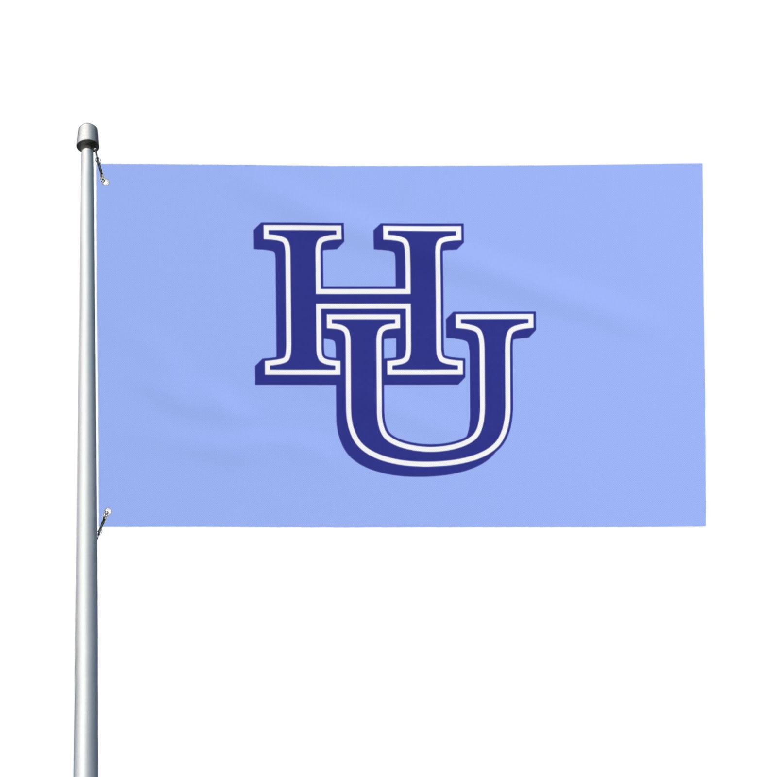 Hampton University Logo Flag 3x5 Outdoor ,Sewn Stripes, Stronger Brass ...