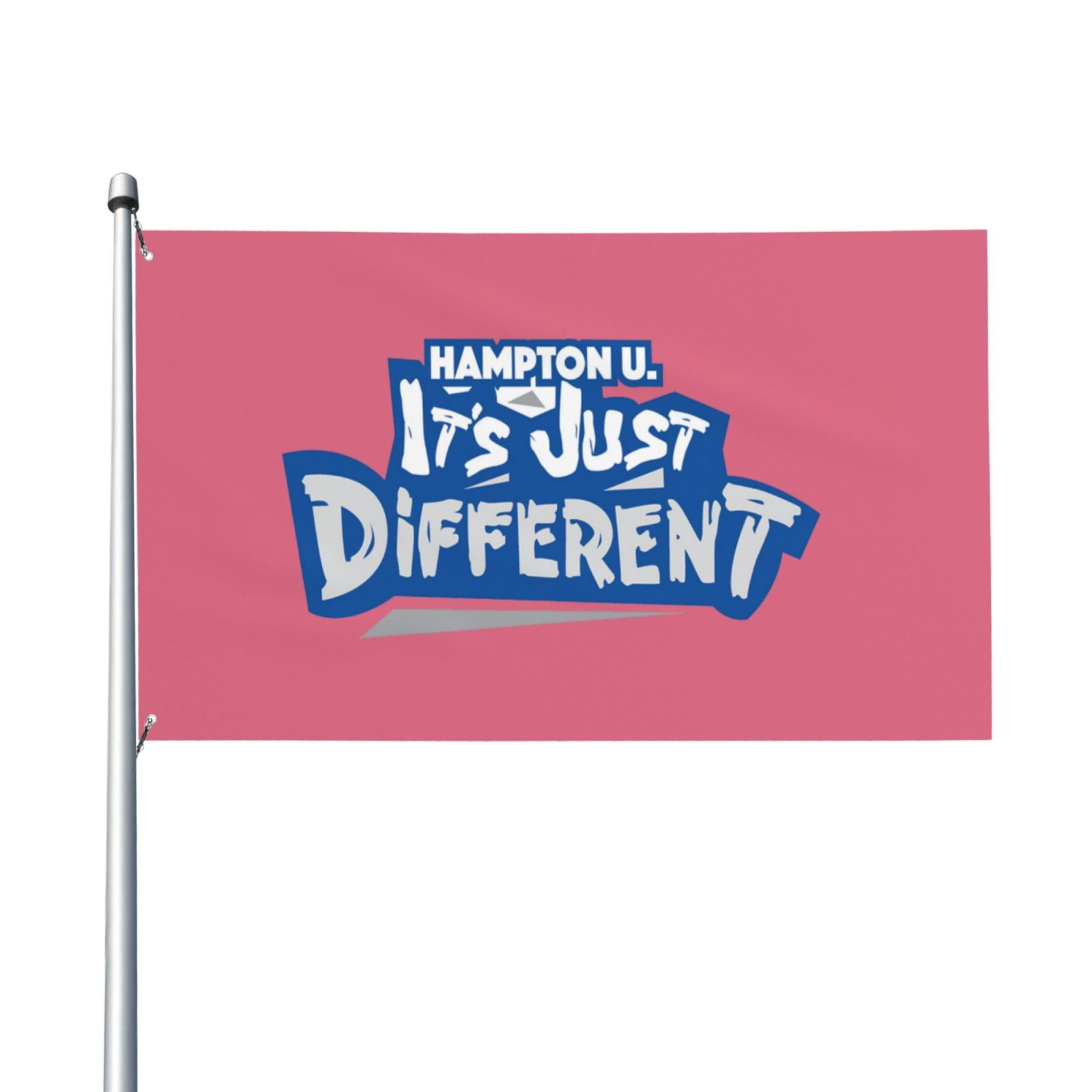 Hampton University Logo Flag 3x5 Outdoor ,Sewn Stripes, Stronger Brass ...