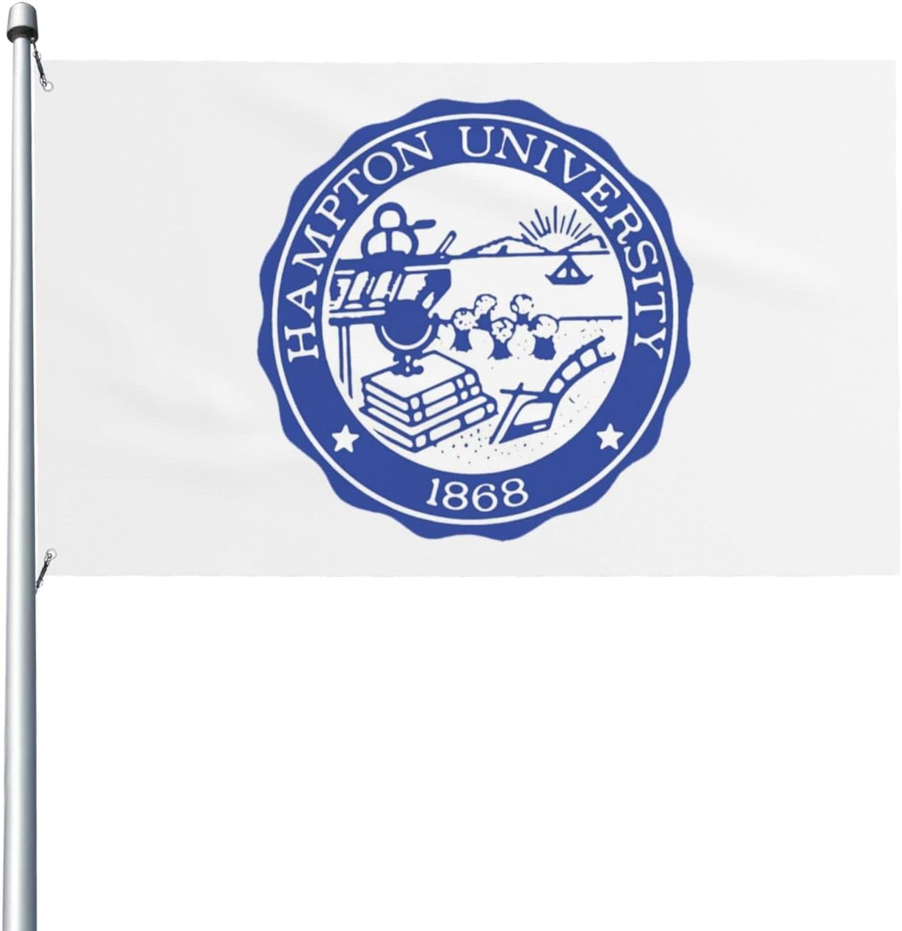 Hampton University Logo Garden Flag 3x5 Ft Decor Outdoor Banner Sign ...