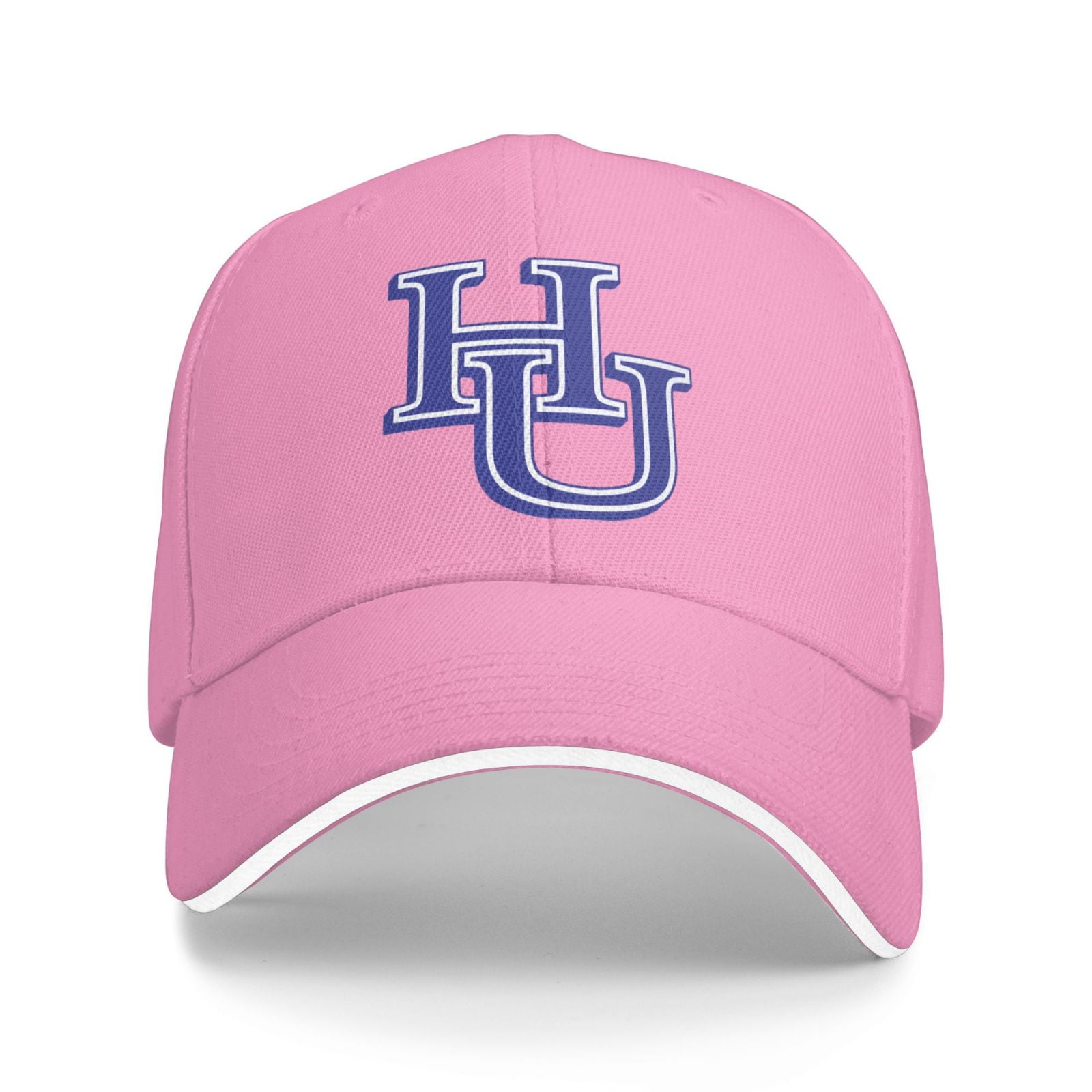Hampton University Logo Unisex Adult Baseball Caps Adjustable Sandwich ...