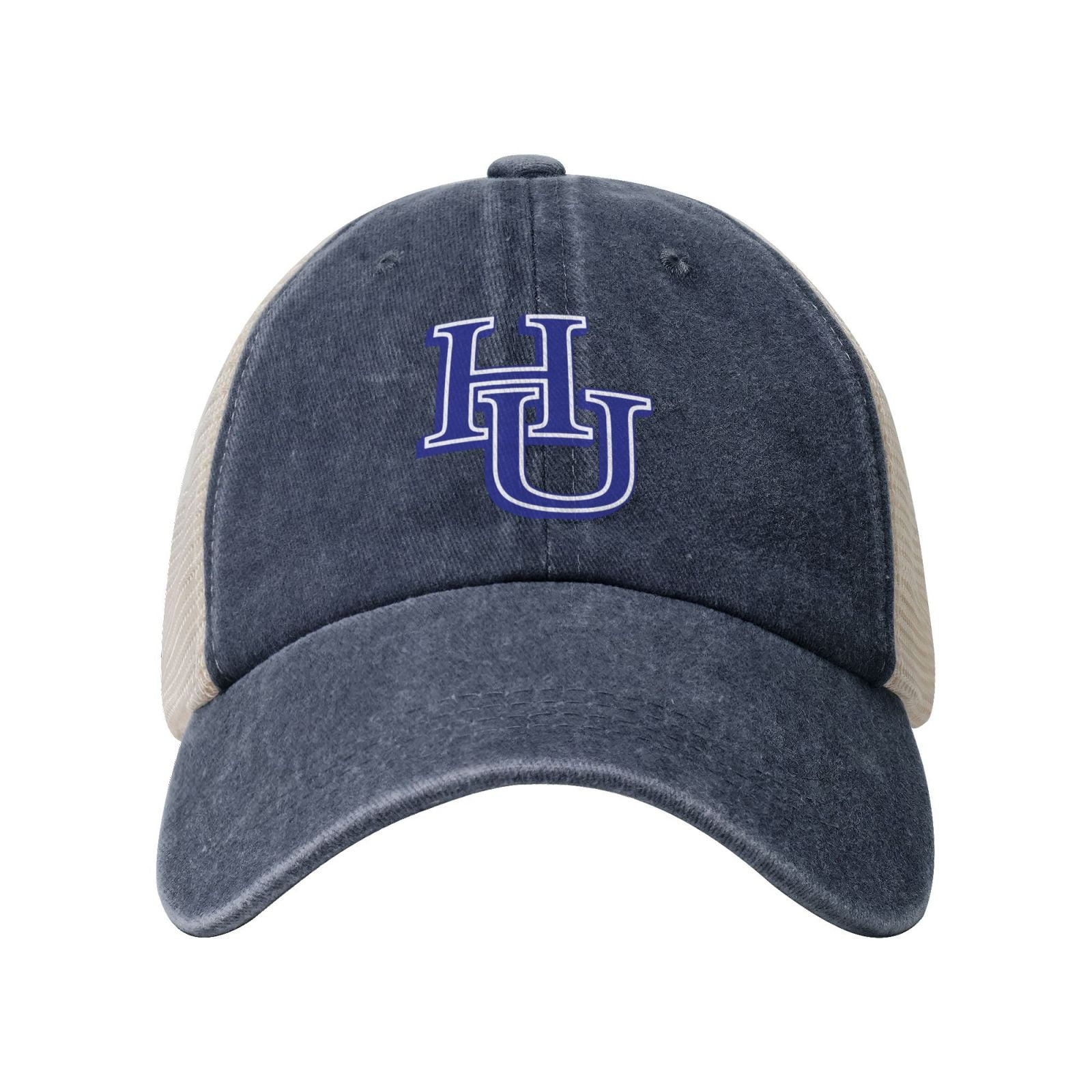 Hampton University Logo Unisex Cowboy Mesh Baseball Cap Adjustable ...