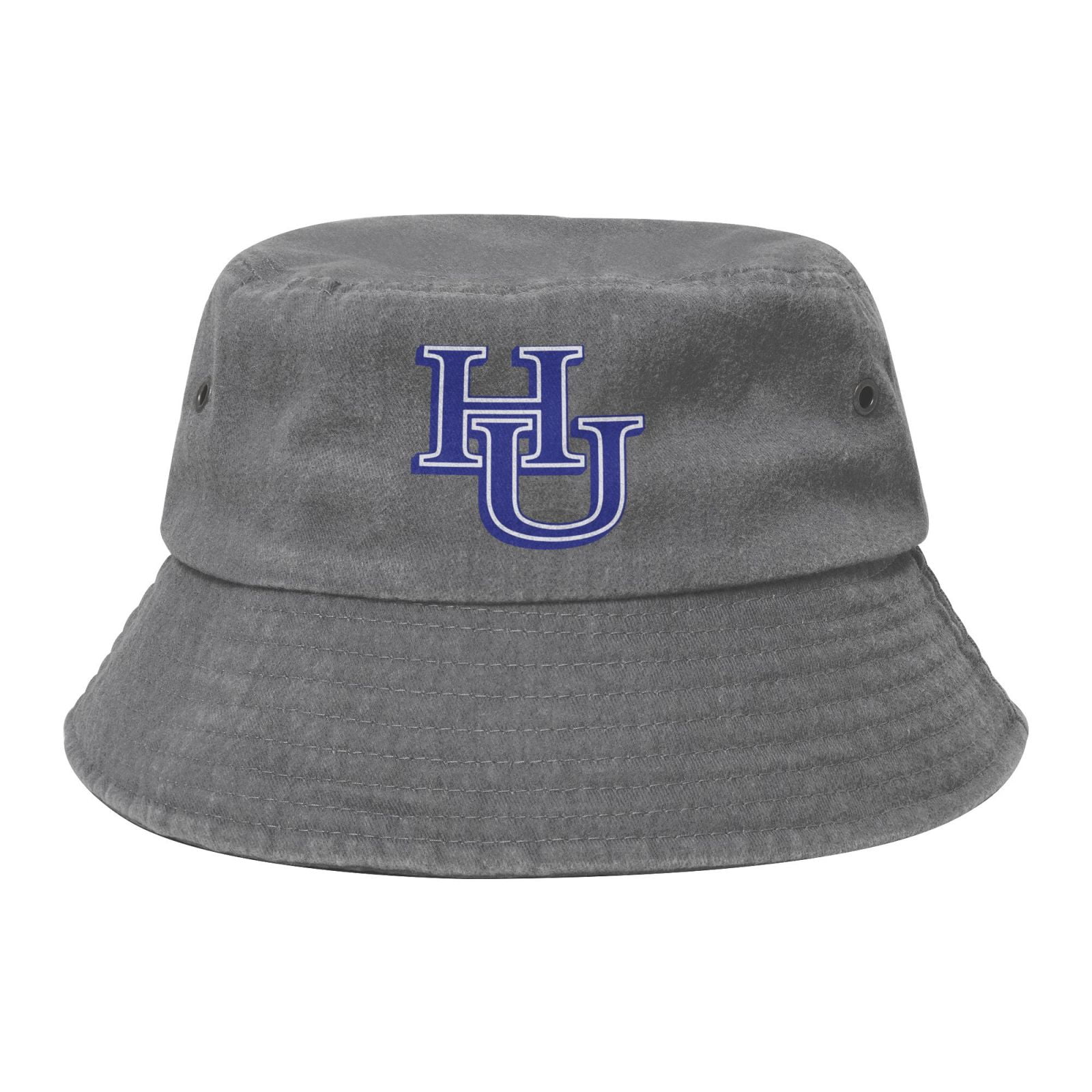 Hampton University Logo Washed Bucket Hat For Men Women Denim Bucket ...
