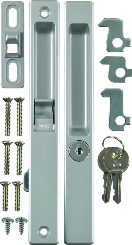 Hampton Wright VK1195 Aluminum Flush Mount Patio Door Lockset,Each ...