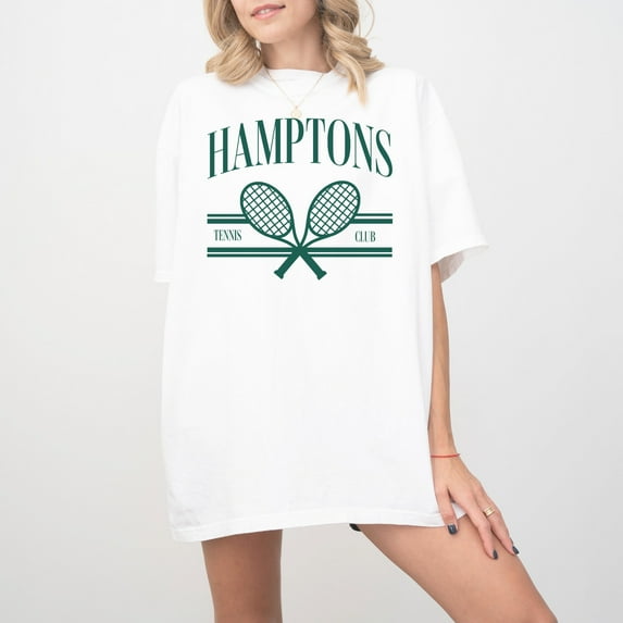 Hamptons Tennis Club T-Shirt Girls Trip, Bachelorette Shirt Retro Old ...