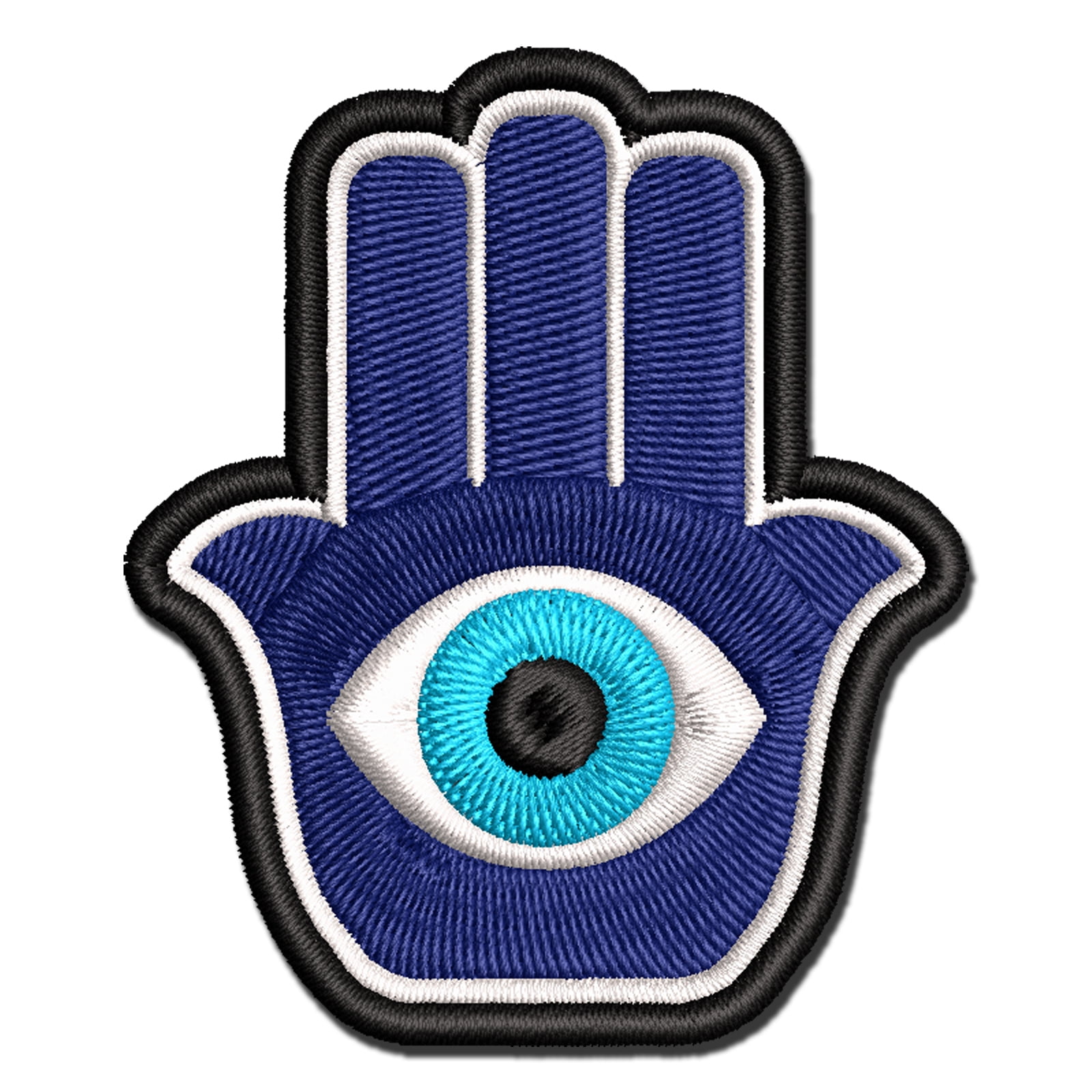 Hamsa Evil Eye Hand Ward Protection Symbol Charm Khamsa Hamesh Applique ...