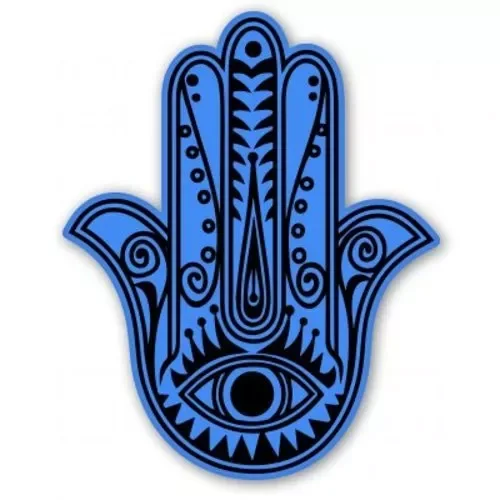 Hamsa Hand Blue Car Sticker Phone Decal Water Bottle Stickers Car ...