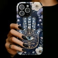 Hamsa Hand Floral Evil Eye Protection Phone Case 17 16 15 14 13 12 11 ...