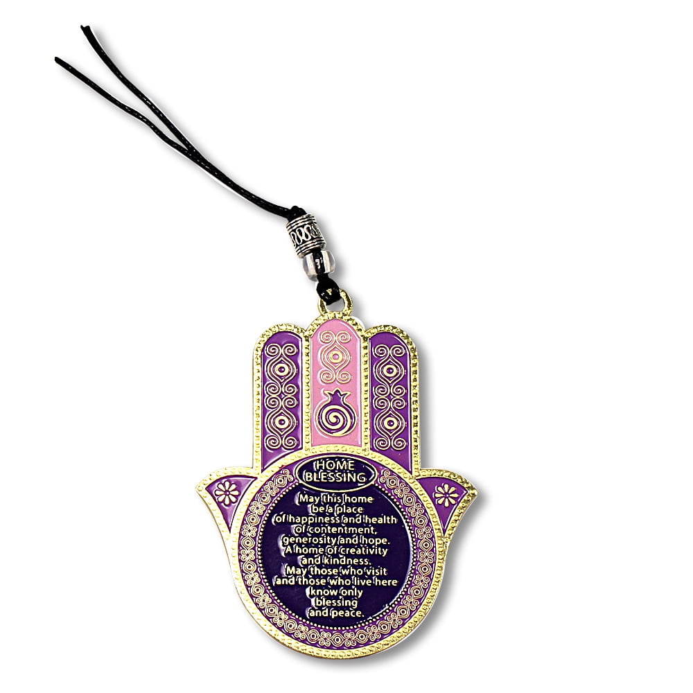 Hamsa Hand Good Luck Blessing for Home in English Wall Decor Plaque Art ...