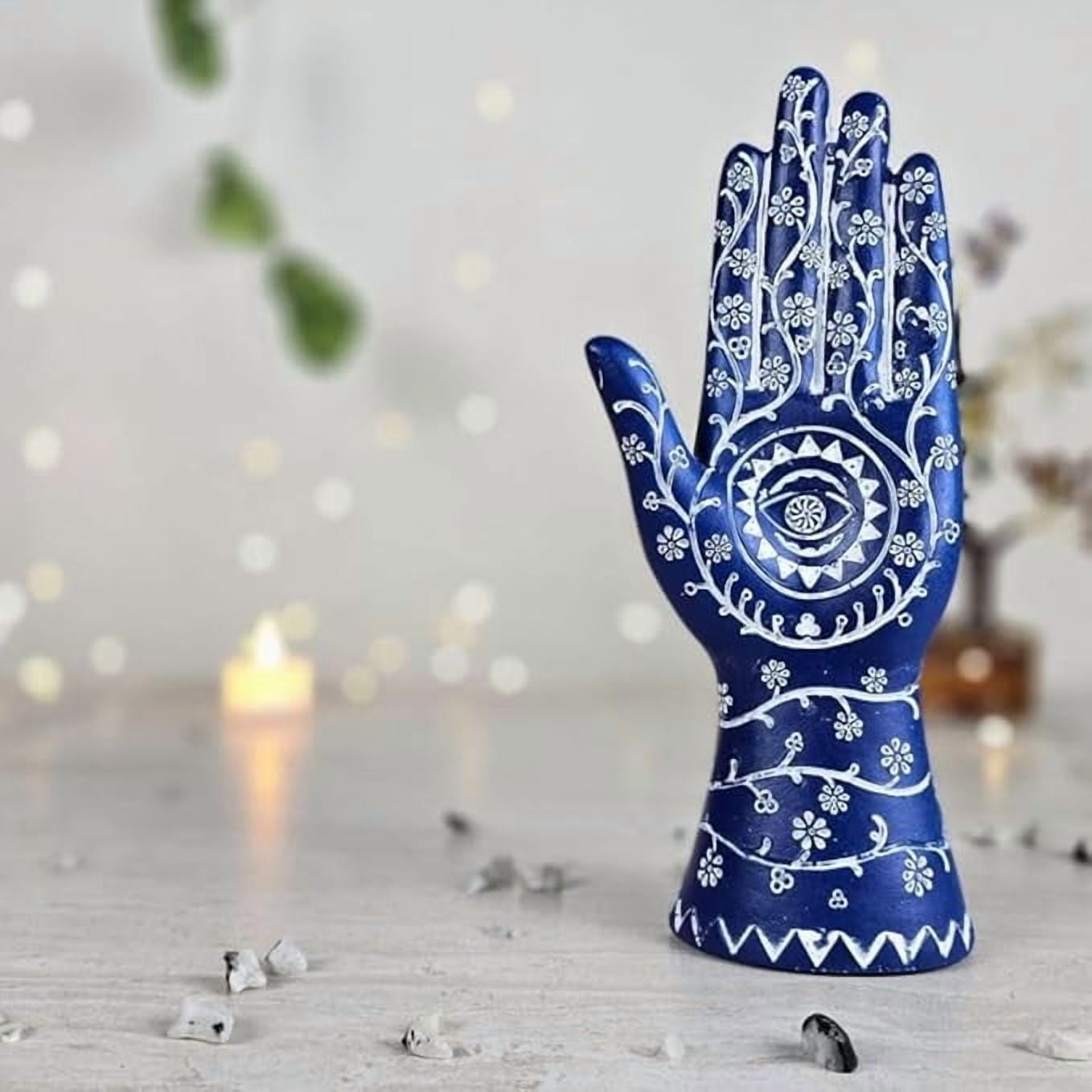 Hamsa Hand Showpiece Evil Eye Design for Home Decor,Living Room, Bed ...