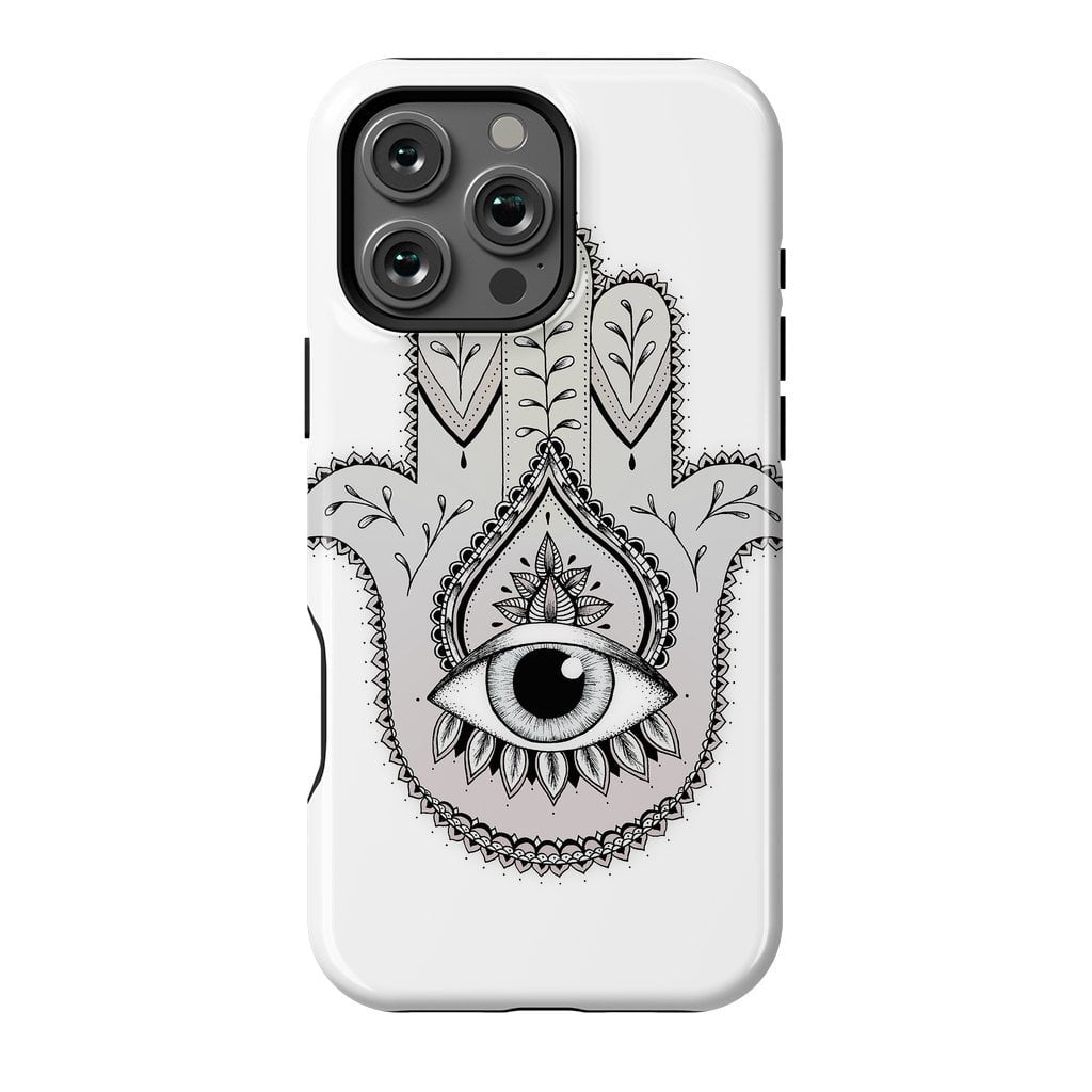 Hamsa Hand Symbol Boho Design iPhone Case 17 16 15 14 13 12 11 Pro Max ...