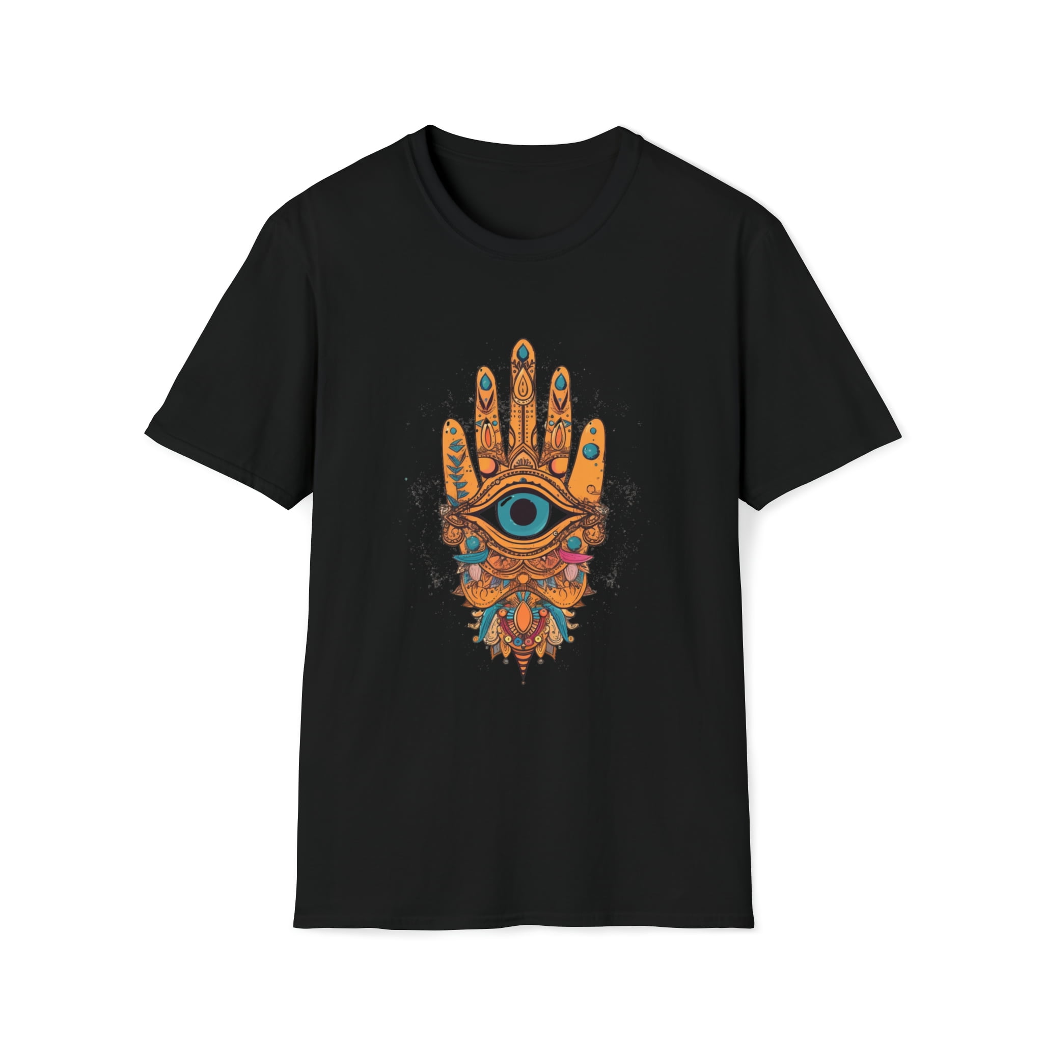 Hamsa Hand Unisex Softstyle T-Shirt Seeing Eye Hippie Boho Inspired ...