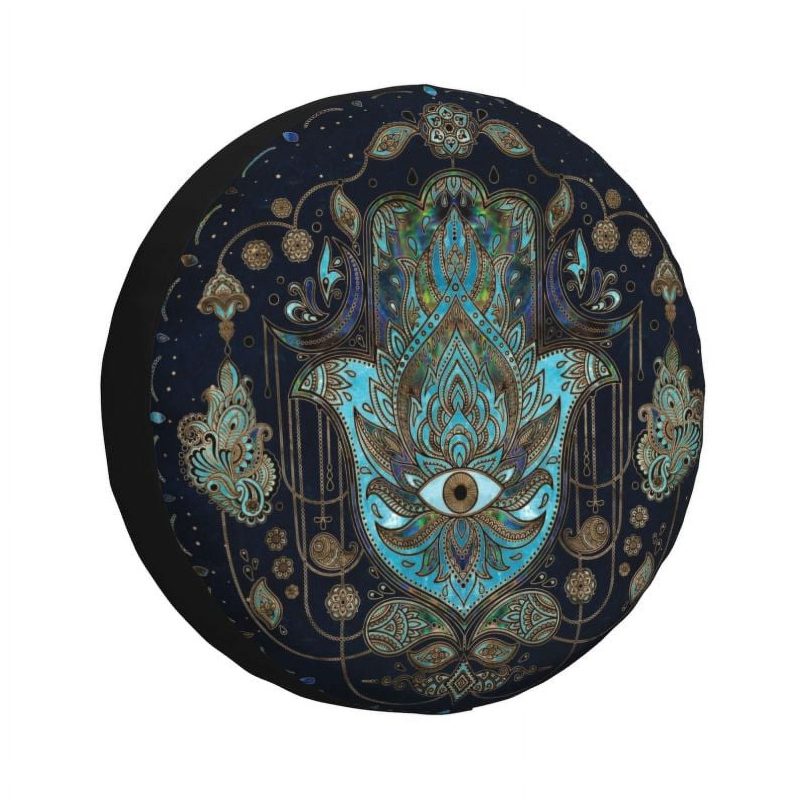Hamsa Hand With Paisley Mystic Eyes Spare Wheel Cover for Mitsubishi ...