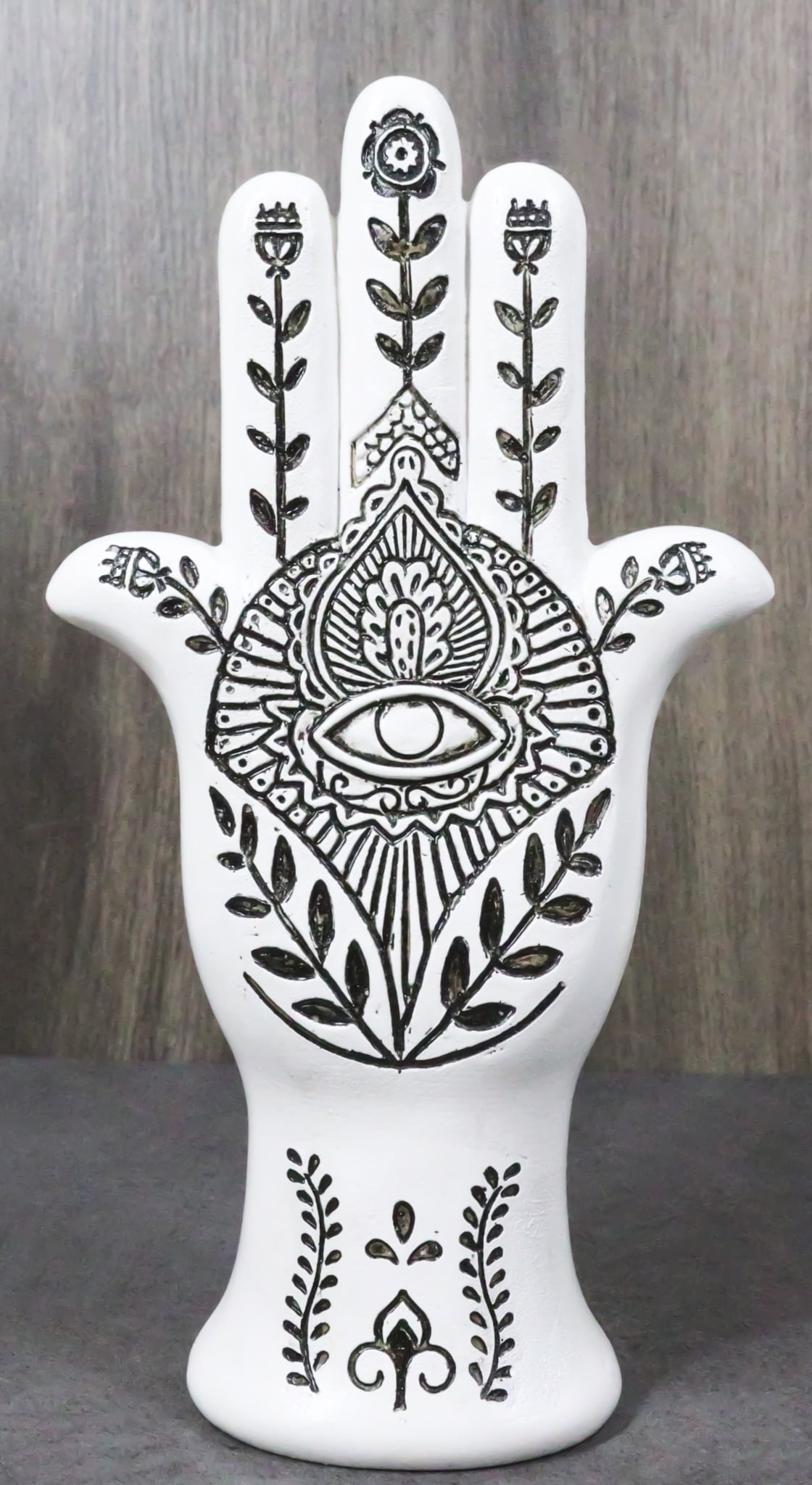Hamsa Palm Hand Of God Eye Of Providence With Floral Motifs Decorative ...