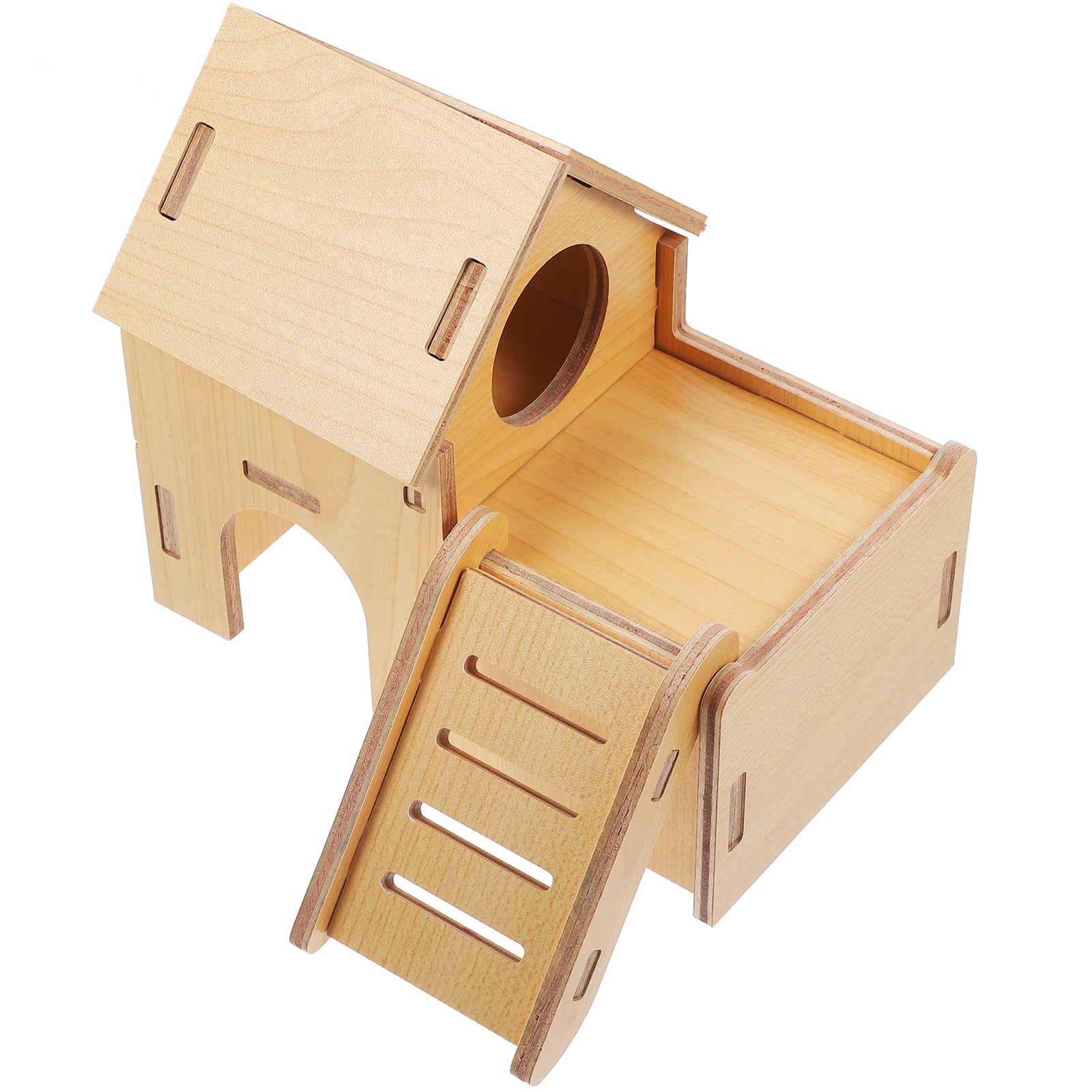 Raindrops 1 Set Wooden Pet Shelter Hamster Hideout for Small Pets ...
