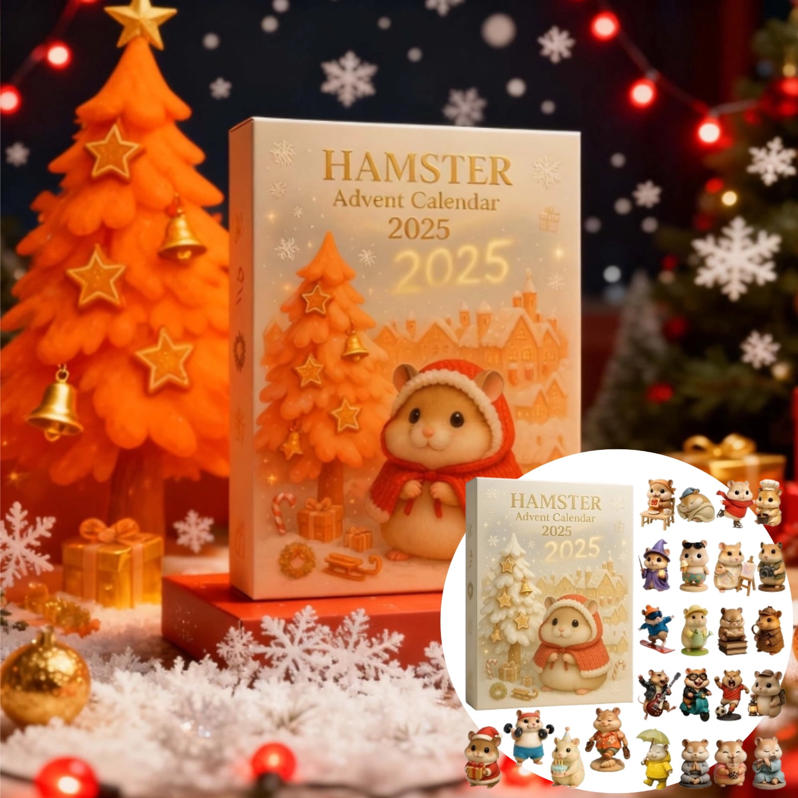 Hamster Advent Calendar 2025, 24 Days Christmas Countdown, Christmas ...