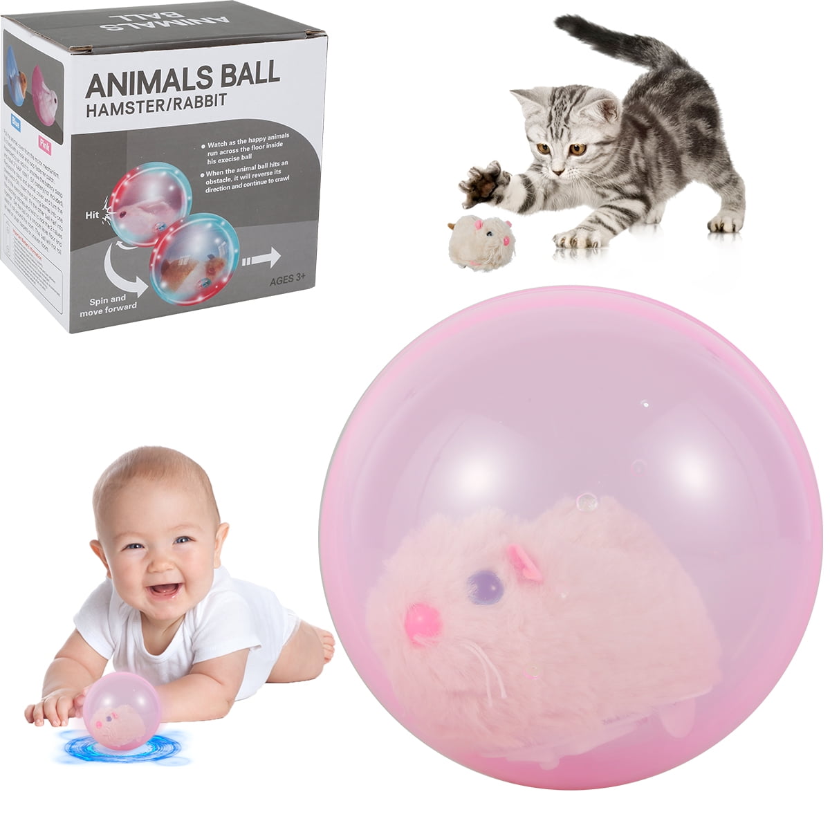 Hamster Ball Electric Toy Electric Hamster Rolling Ball Toy Cute ...