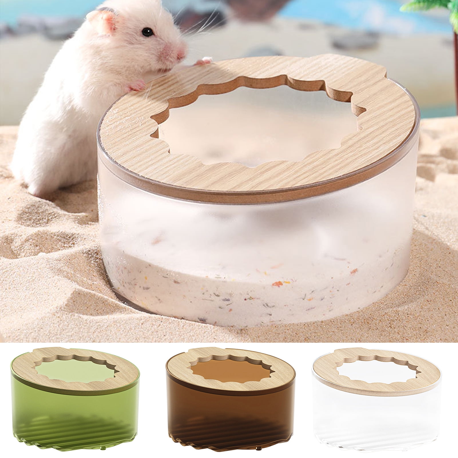 Hamster Bathtub Bathroom Transparent Portable Stable Spacious High ...