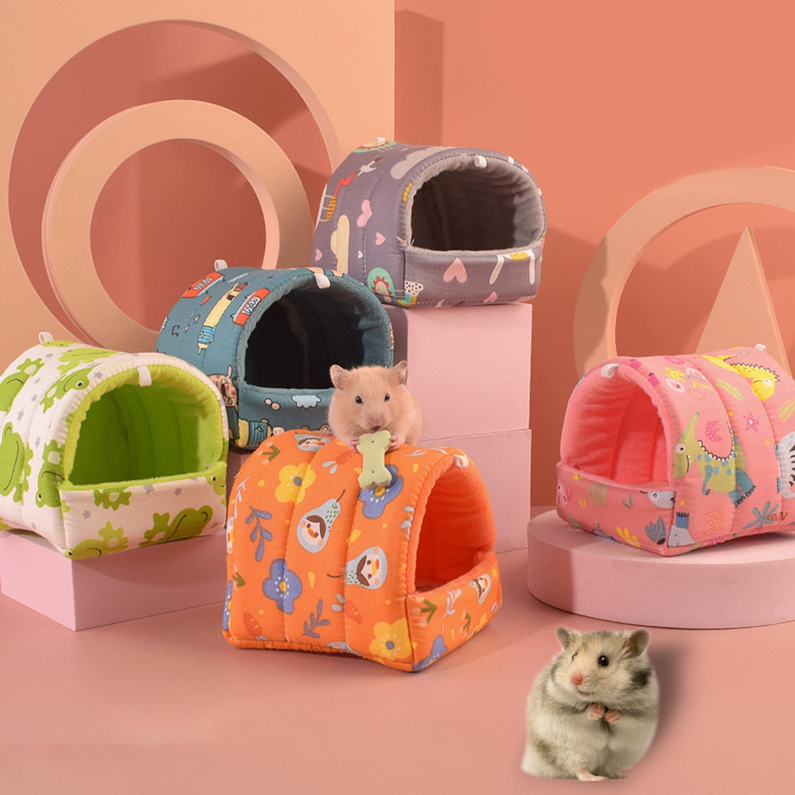 Hamster Bed, Cozy Cave and Warm Hideout, Small Animal Warm Nest ...