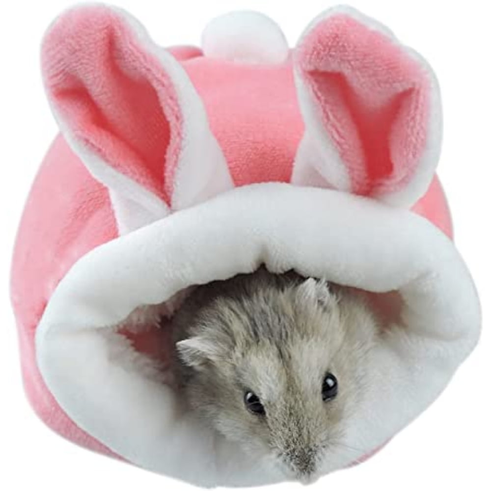 Hamster Bed, Mini Soft and Warm Hamster House Cute Non-slip Hamster ...