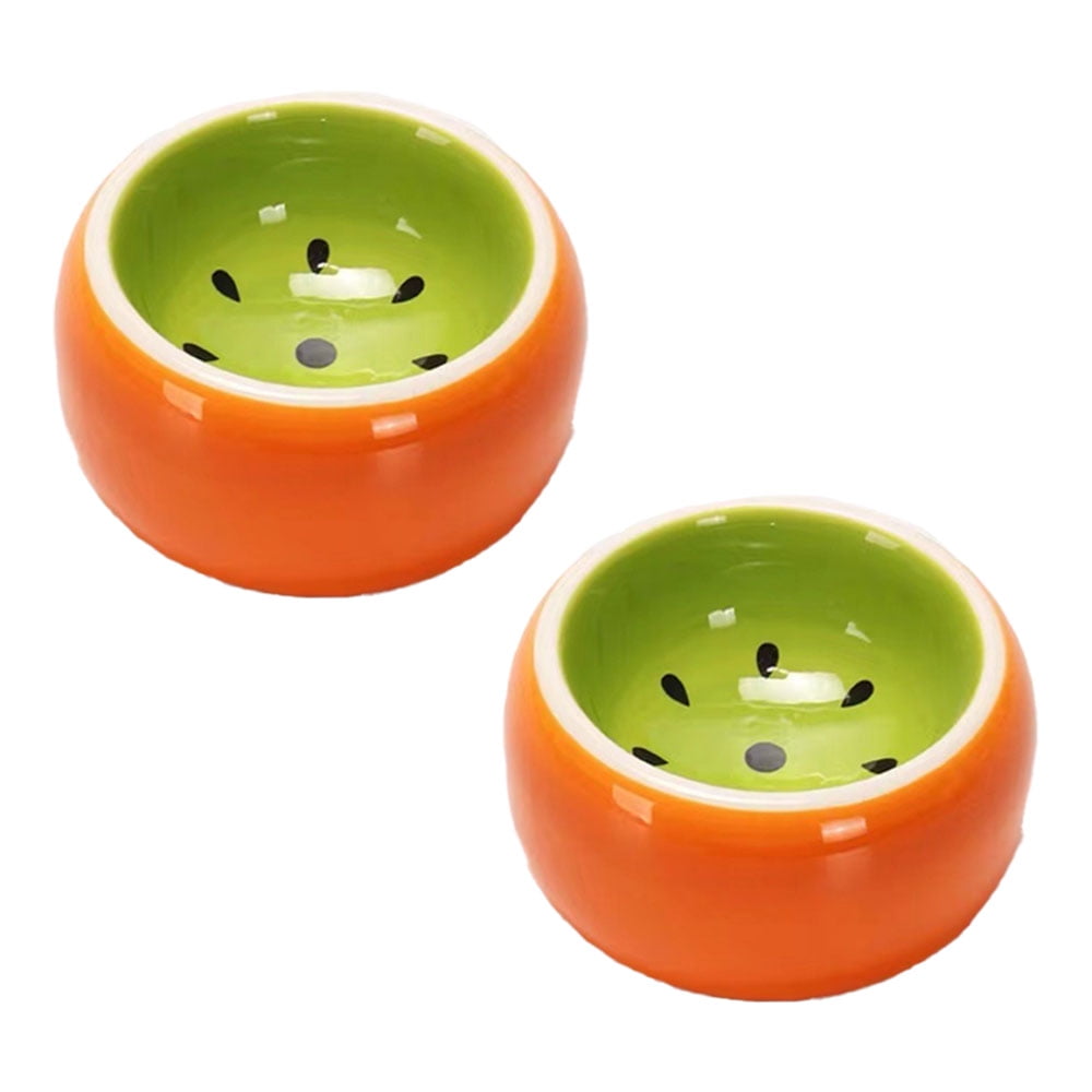 Hamster Bowl Ceramic Small Animal Water Bowl Prevent Tipping Moving and ...