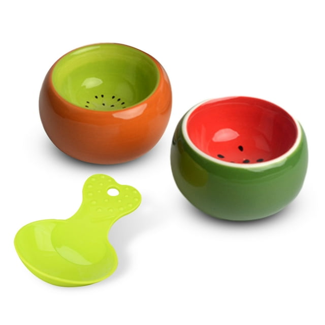 2-Pack Dwarf Pet Food Bowl for Hamsters, Guinea Pigs, Rats, Syrian ...