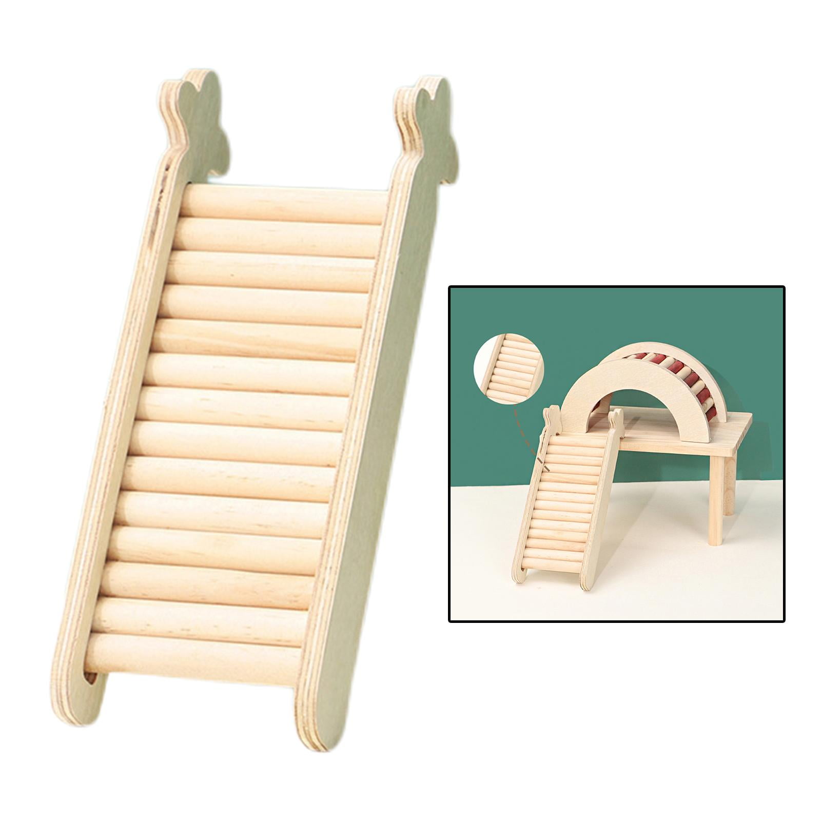 Hamster Bridge Rat Ladder Wooden Bridge Toy Small Animals Cage Wood ...