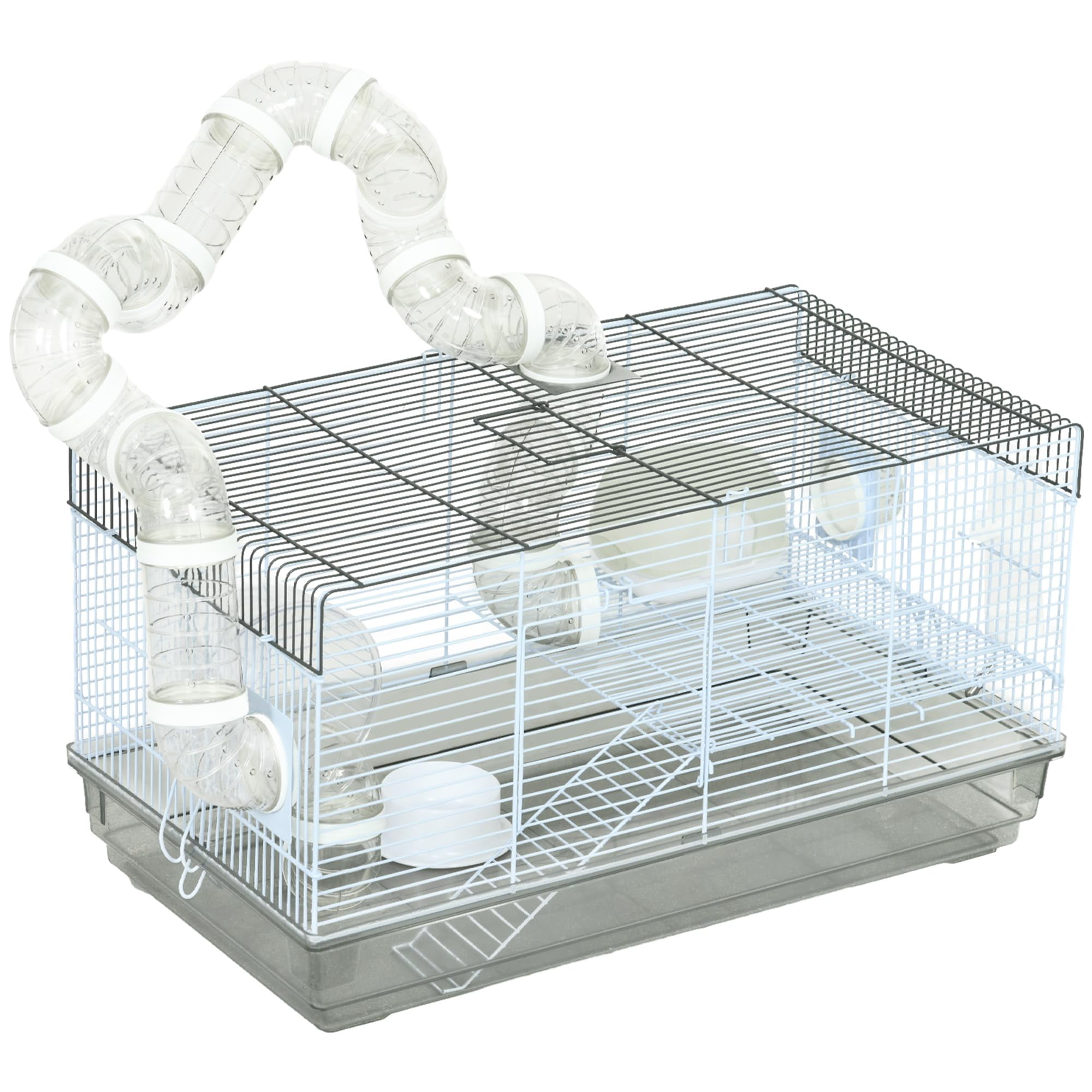 Hamster Cage for Dwarf Hamsters Gerbils, Multi Level Habitat with ...