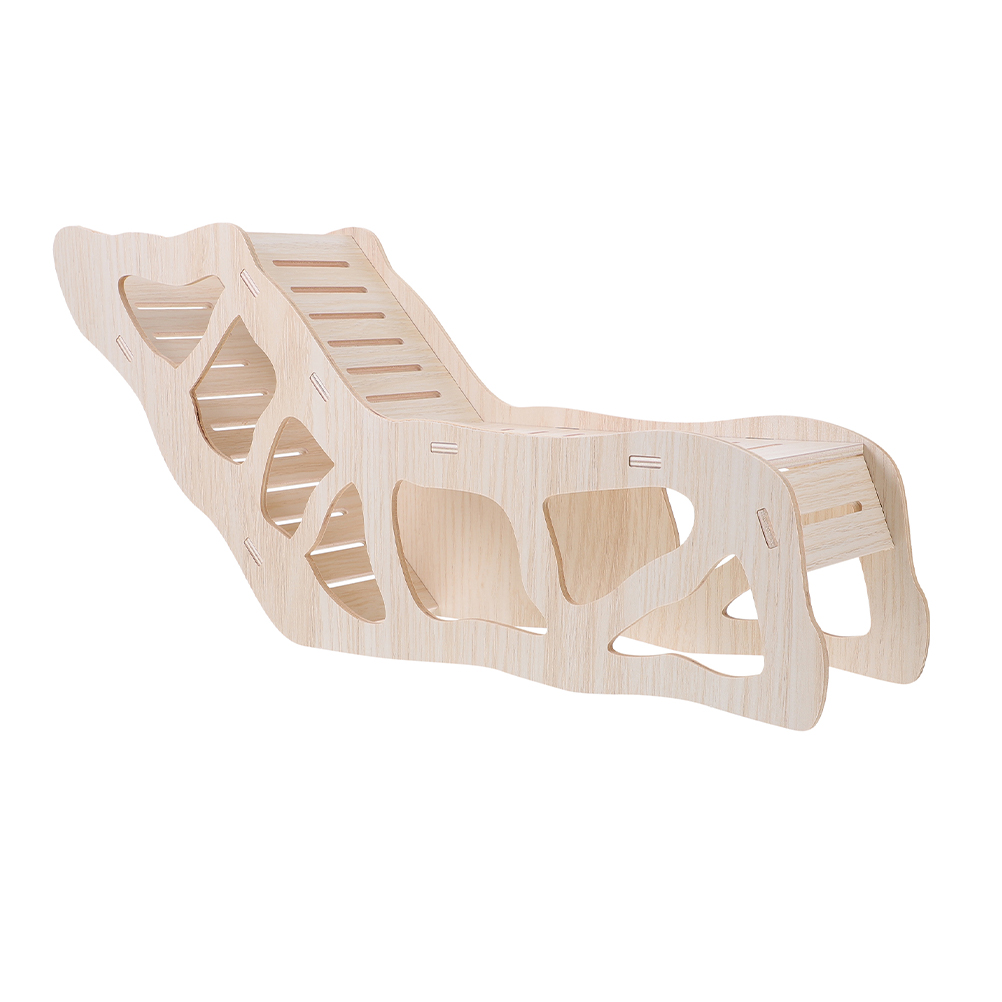 Hamster Cage Guinea Pig Toys Tunnels Wooden Ladder Small Animal House ...