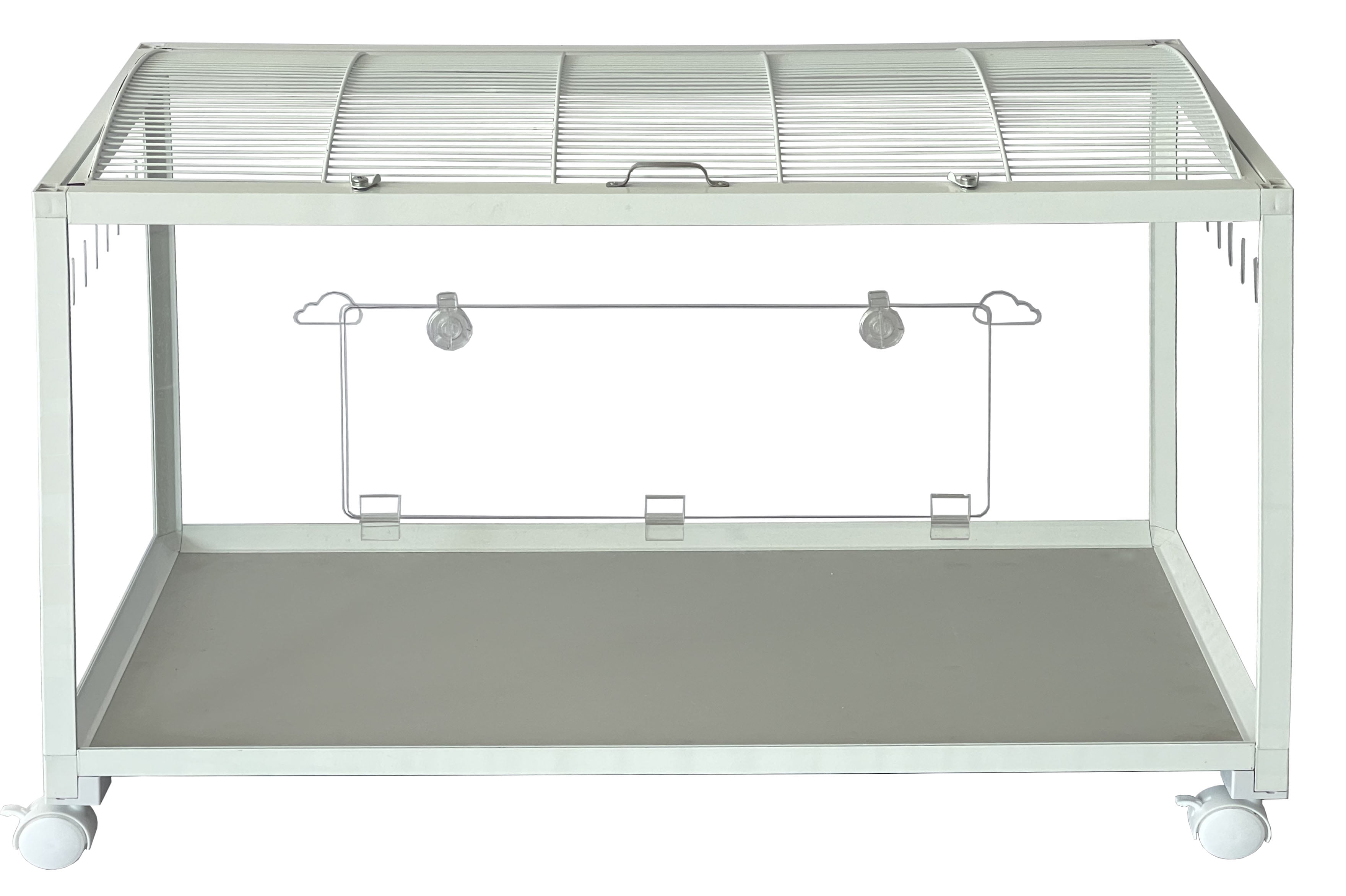 Hamster Cage,Metal Mice and Rat Habitat Stackable with Universal Wheels ...