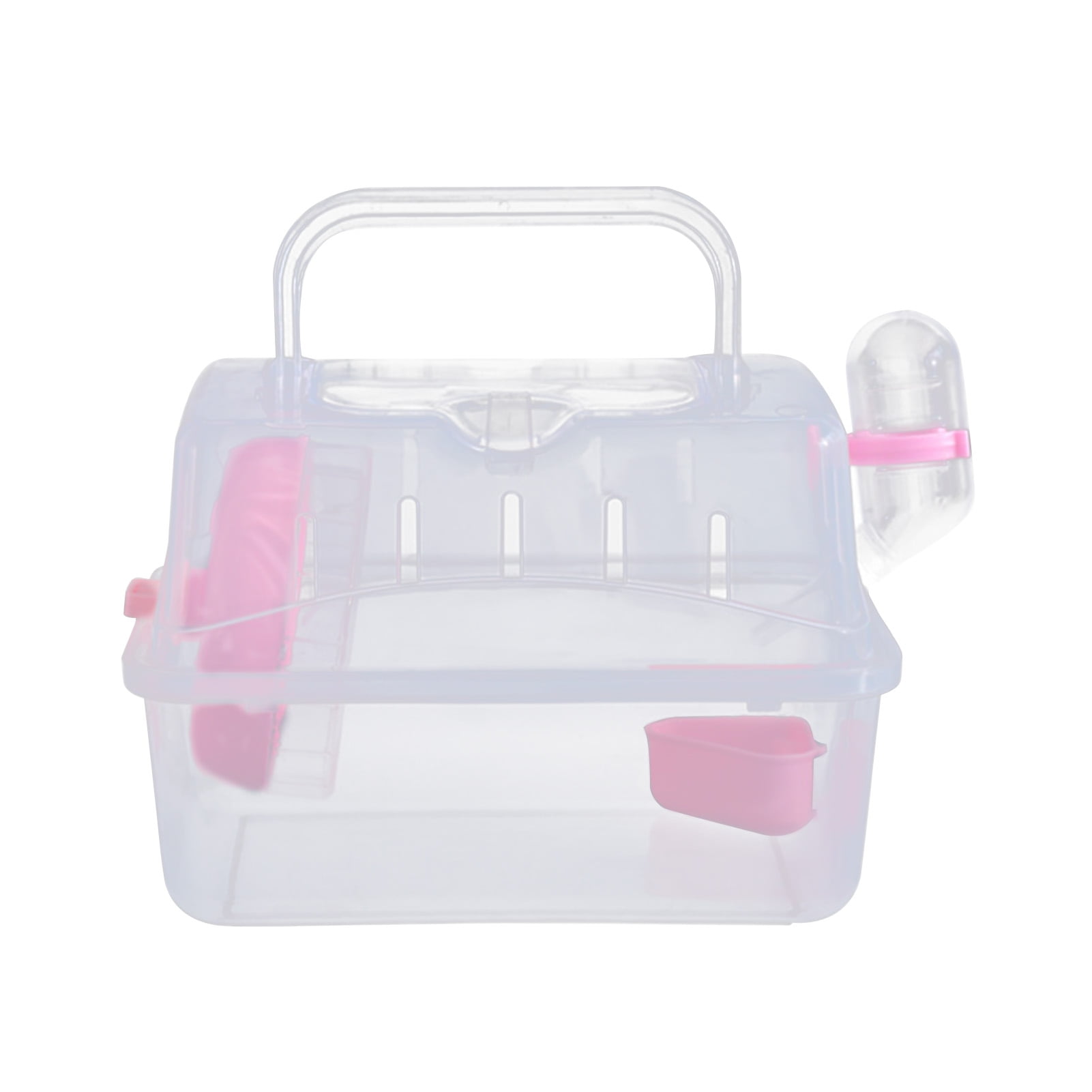 Hamster Carrier with Accessories Travel Case, Food Bowl, Running Wheel ...