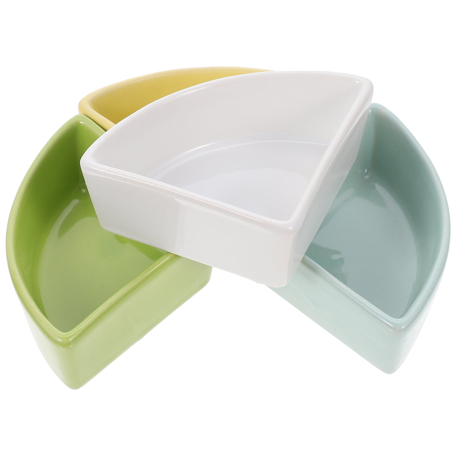 Hamster Ceramic Food Bowl 4 Pcs Guinea Pig Feeding Pet Dish Lizard ...