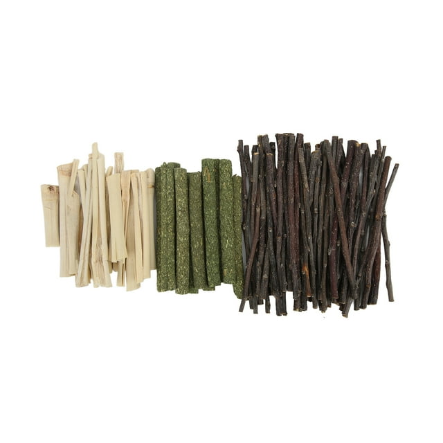 Hamster Chew Toy Set Safe Non Toxic Apple Branch Grass Stick Sweet ...