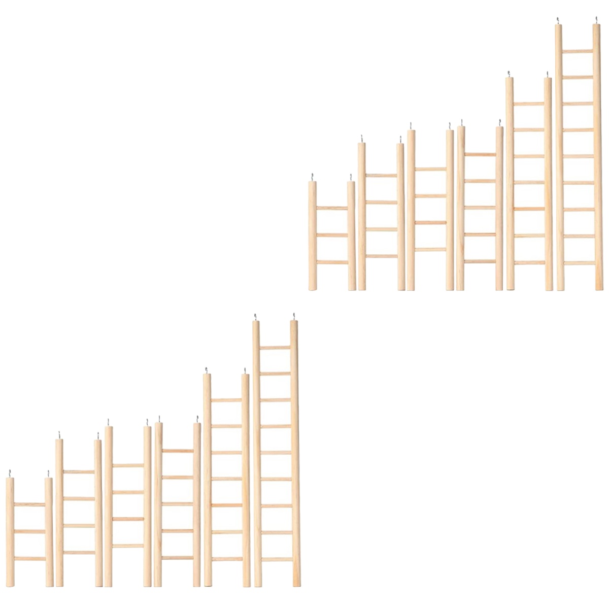 Hamster Climbing Ladder 12 Pcs Bird Toys for Parakeets Grinding Claw ...