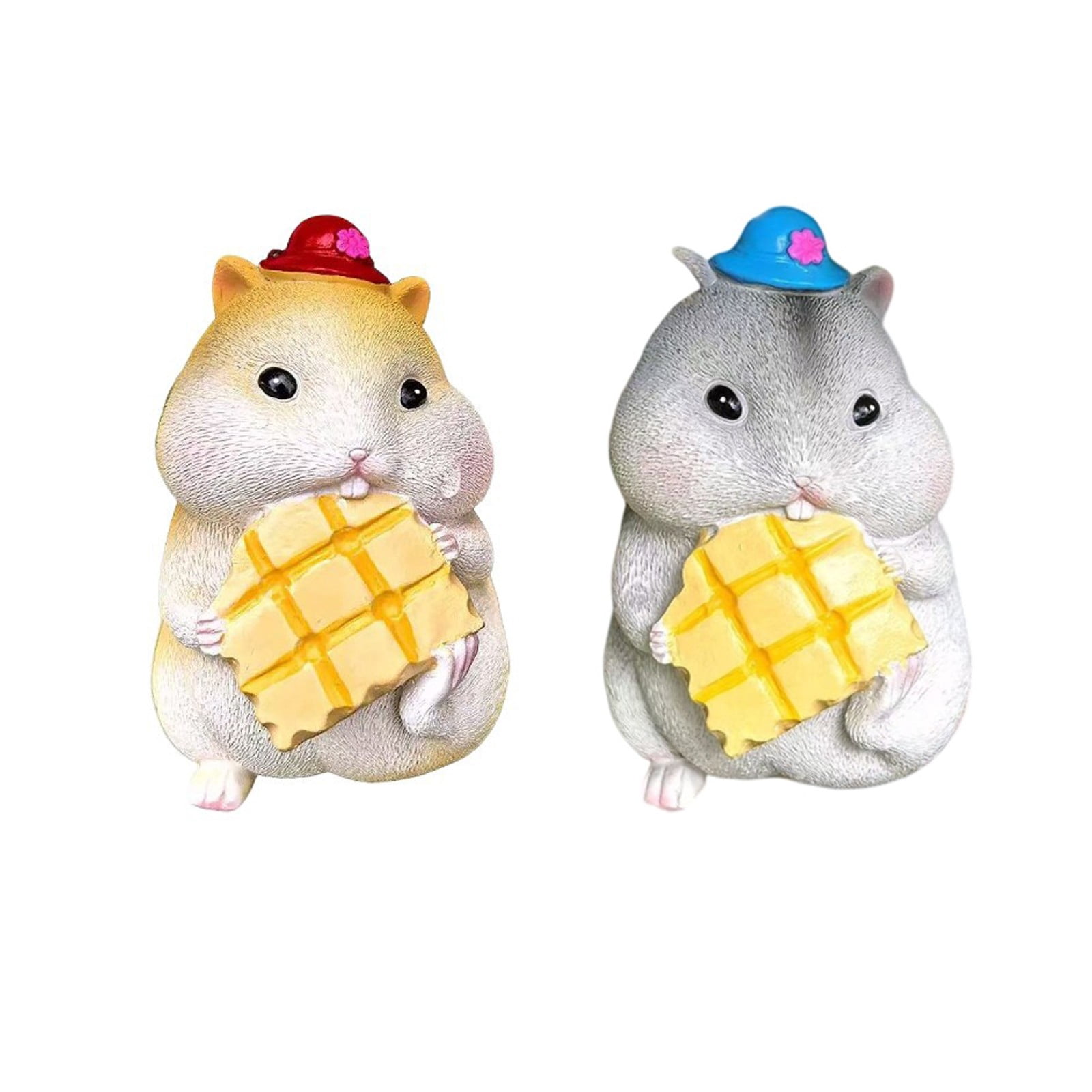 Hamster Eating Cheese Ornaments, Cute Desktop Courtyard Balcony Office ...