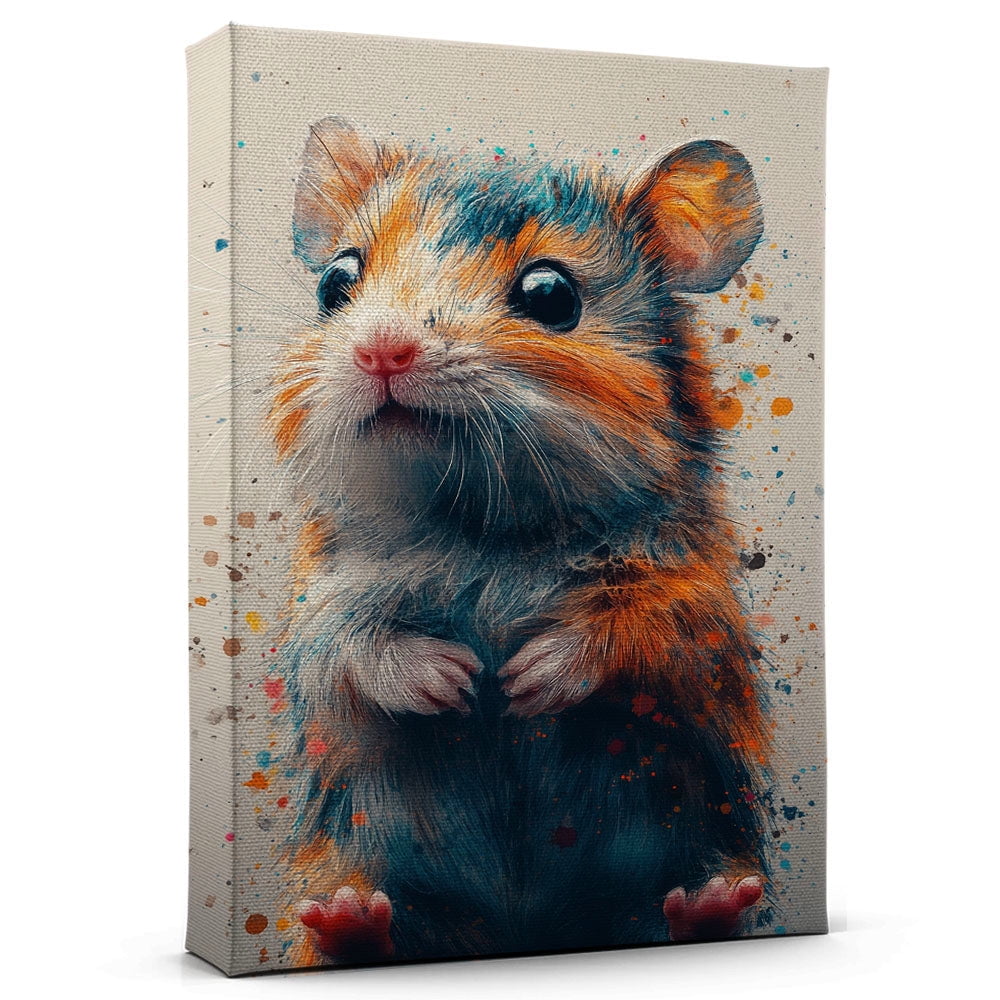 Hamster European Canvas Painting Animal Artwork,Colorful Hamster ...