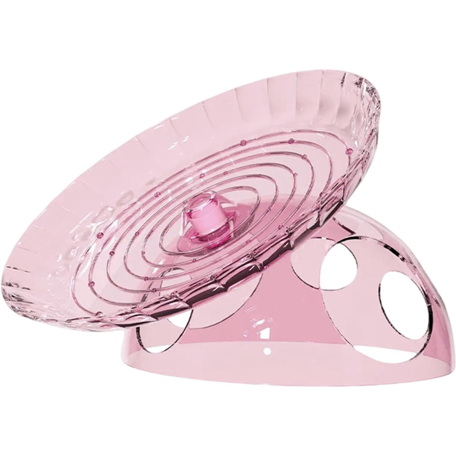 Hamster Flying Saucer Exercise Wheel, Pink Transparent Pet Running Disc ...