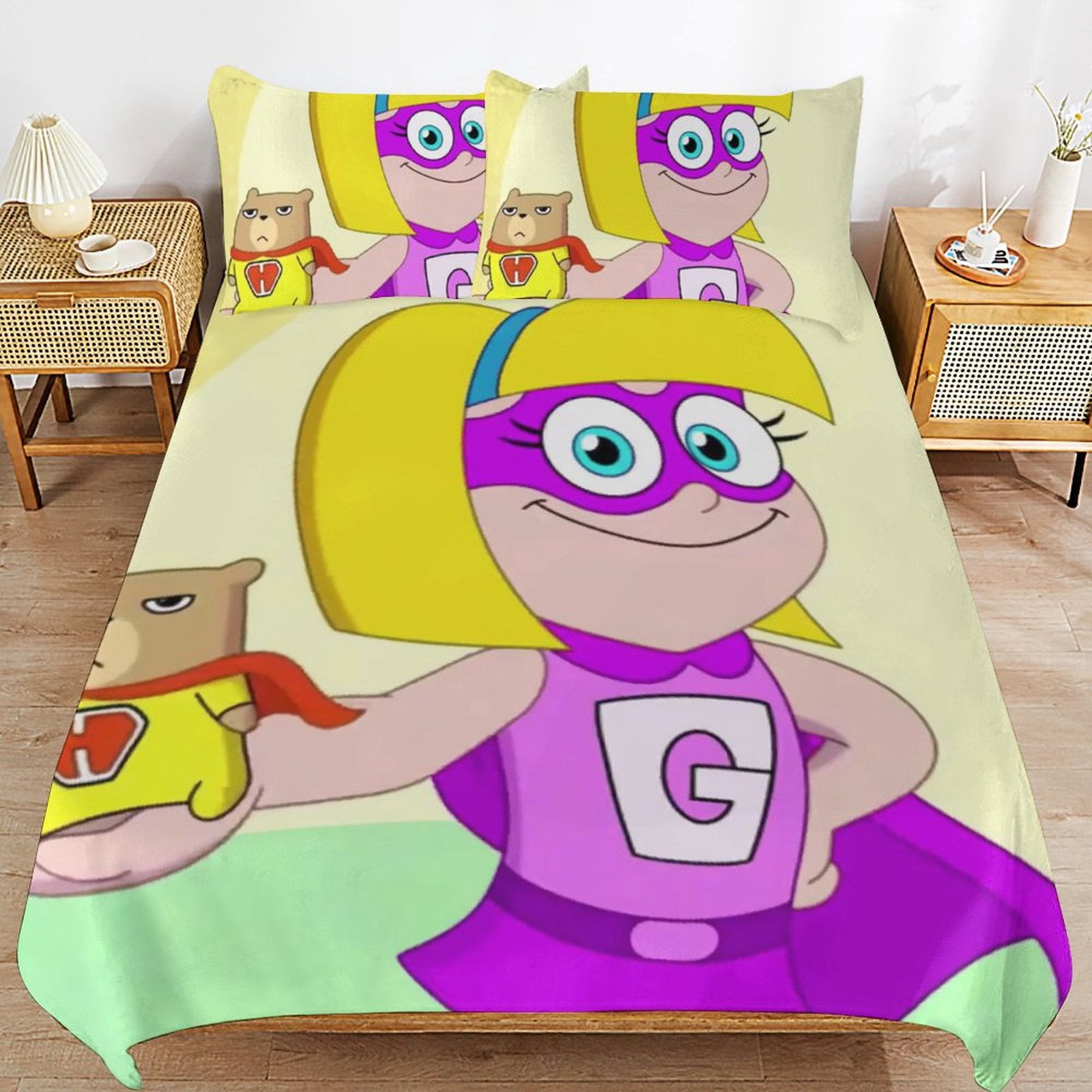 Hamster & Gretel Cartoon Bedding Sets Ultra Soft Skin-Friendly Duvet ...