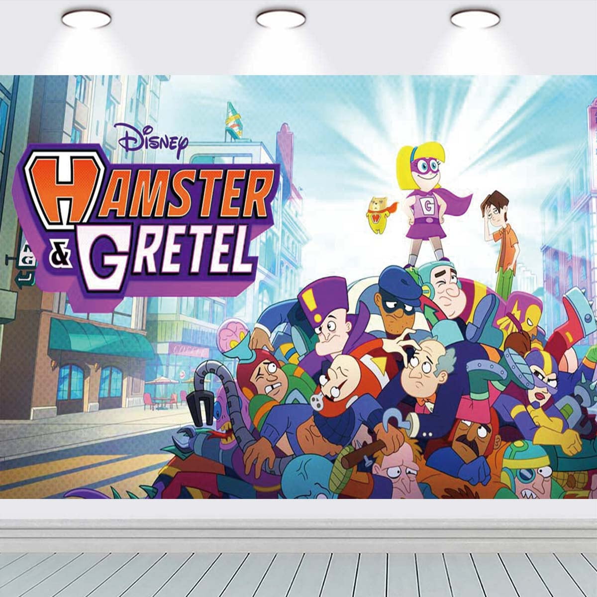 Hamster & Gretel school Backdrop Background Banner Birthday Party ...