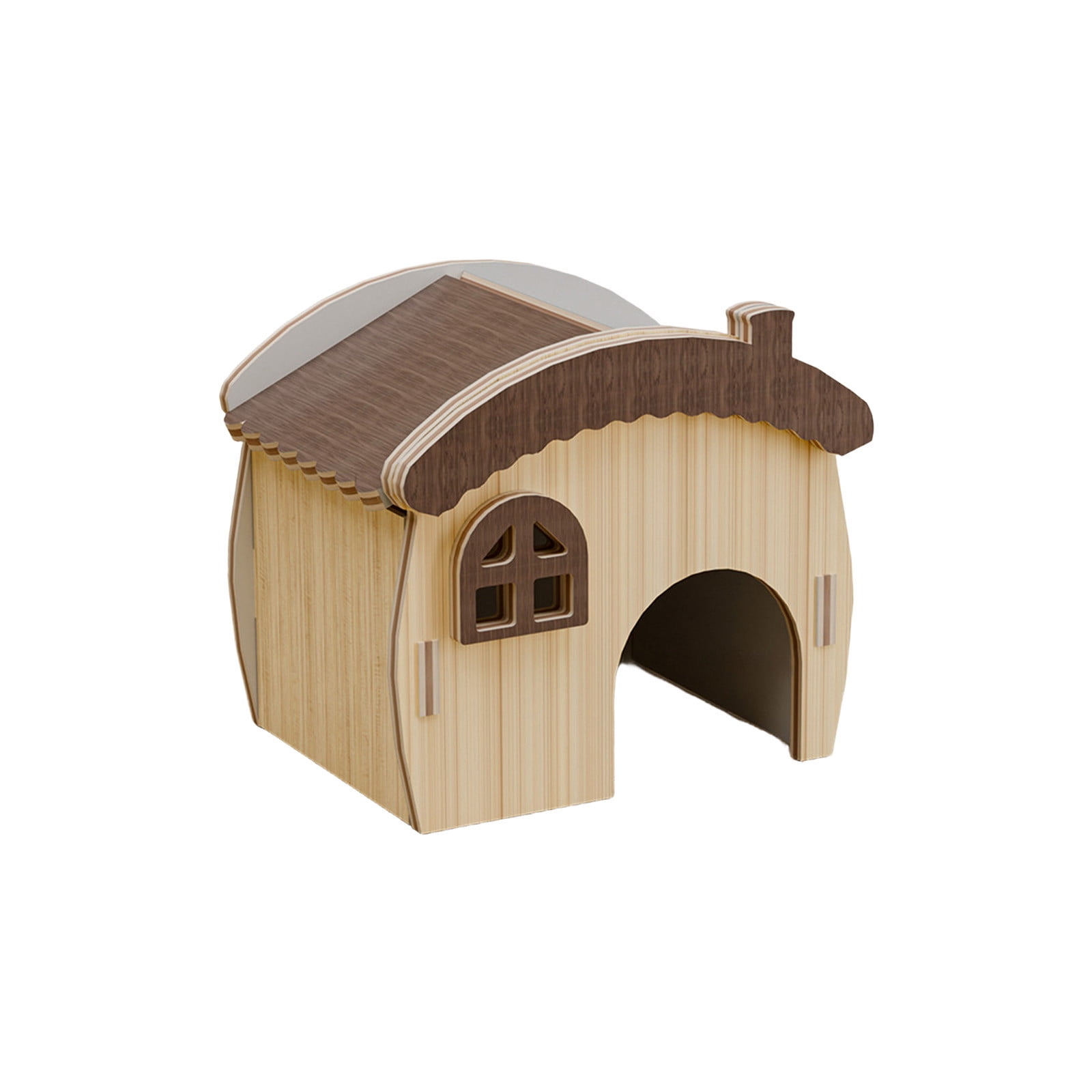 Hamster Hideout Hamster Wood House Platform Detachable Cage Accessories ...