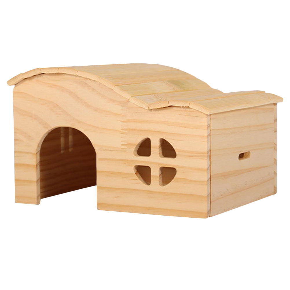 Hamster Hiding Cabin Guinea Pig Wood House Hamster Wood Nest Pet ...