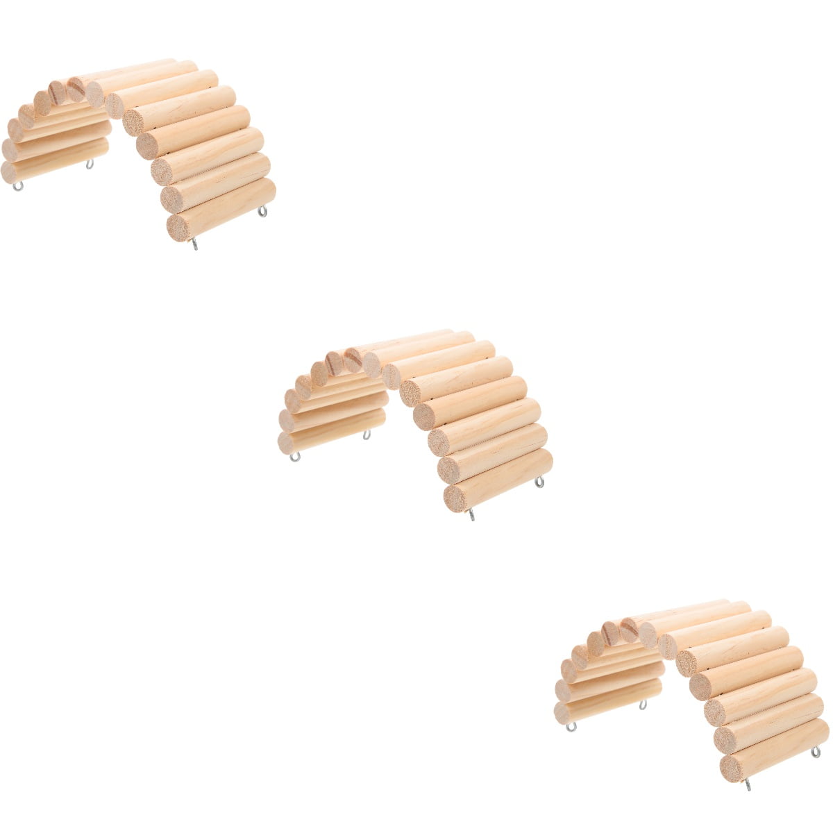 Hamster Log Ladder Wooden Stepladder Interesting Chinchilla Plaything 3 ...