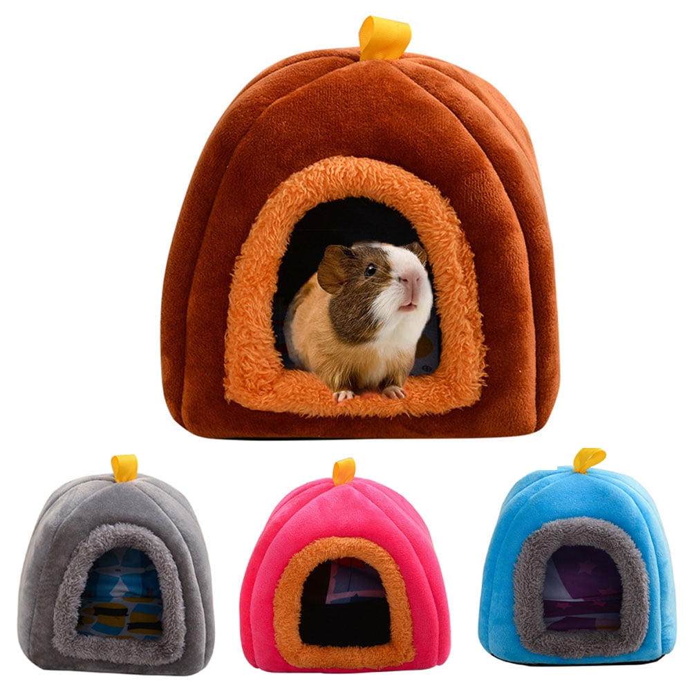 Hamster Nest with Handle Guinea Pig Bed Cave Winter Warm Cozy House ...