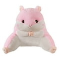 Hamster Reading Pillow with Arms for Kids – 17.7 Inch Plush Backrest ...