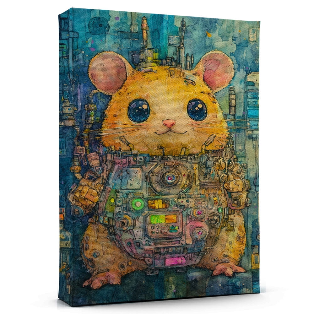 Hamster Robo Dwarf Canvas Wall Art Animal Decor, Hamster Robo Dwarf ...