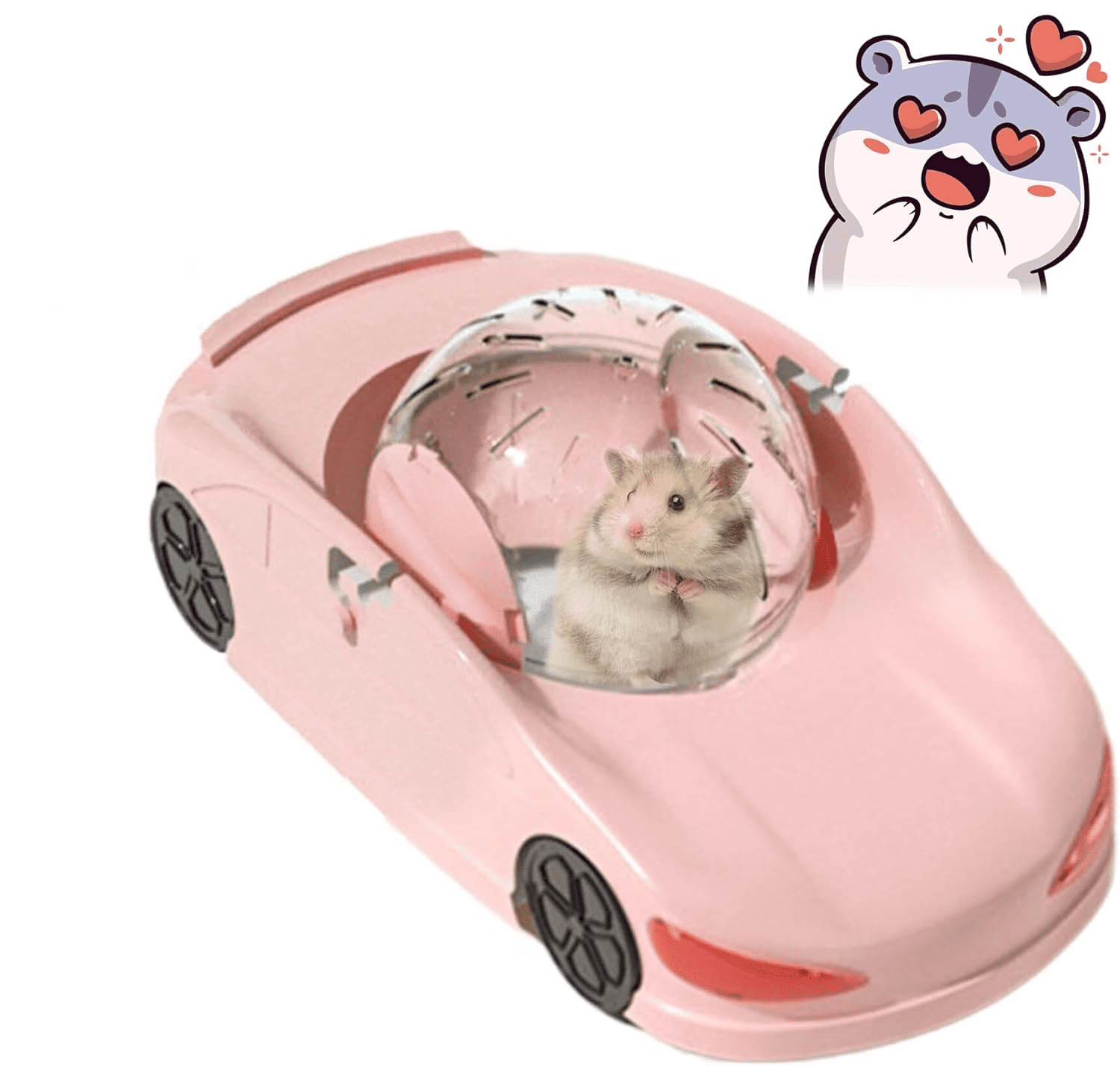 Hamster Running Ball Funny Transparent Ball for Hamsters, Silent ...