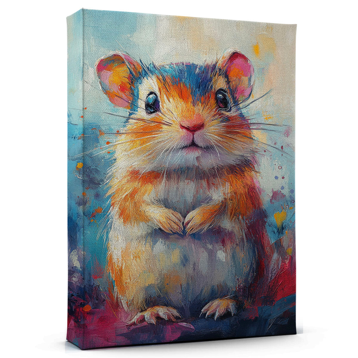 Hamster Russian Dwarf Canvas Art Animals, Colorful Hamster Russian ...