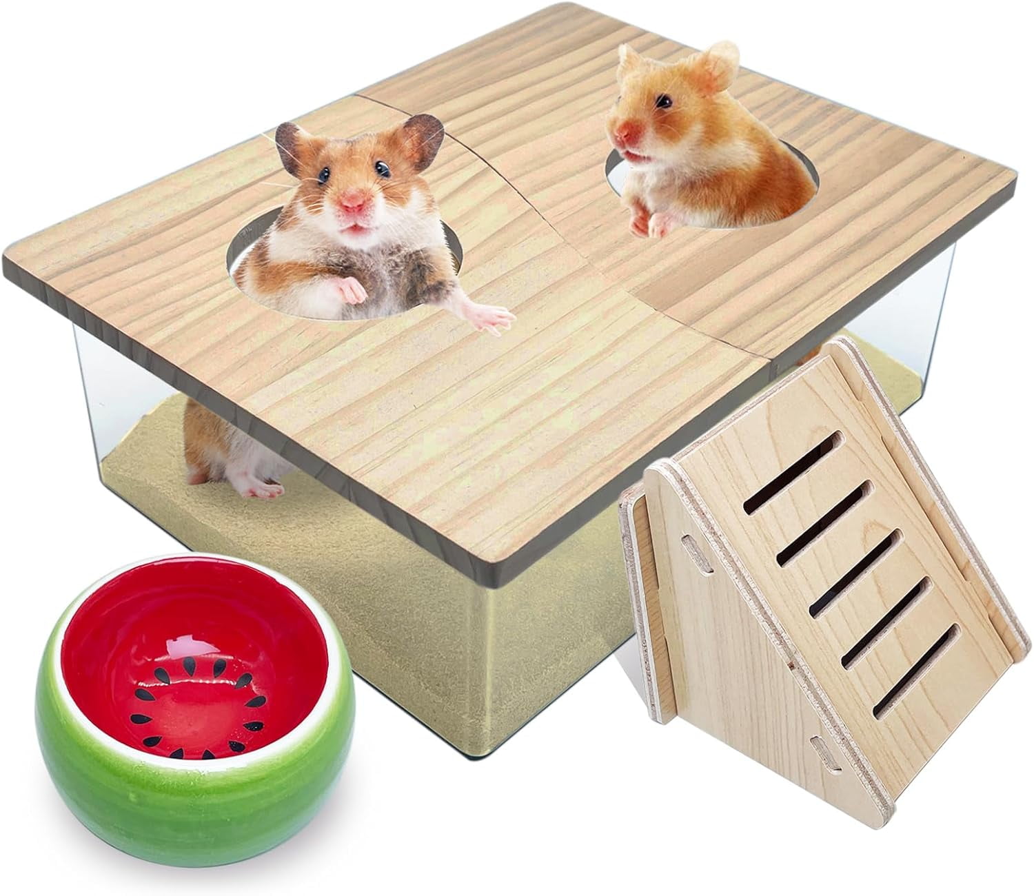 Hamster Sand Bath Box, Transparent Acrylic Shower, Gerbils Digging Room ...
