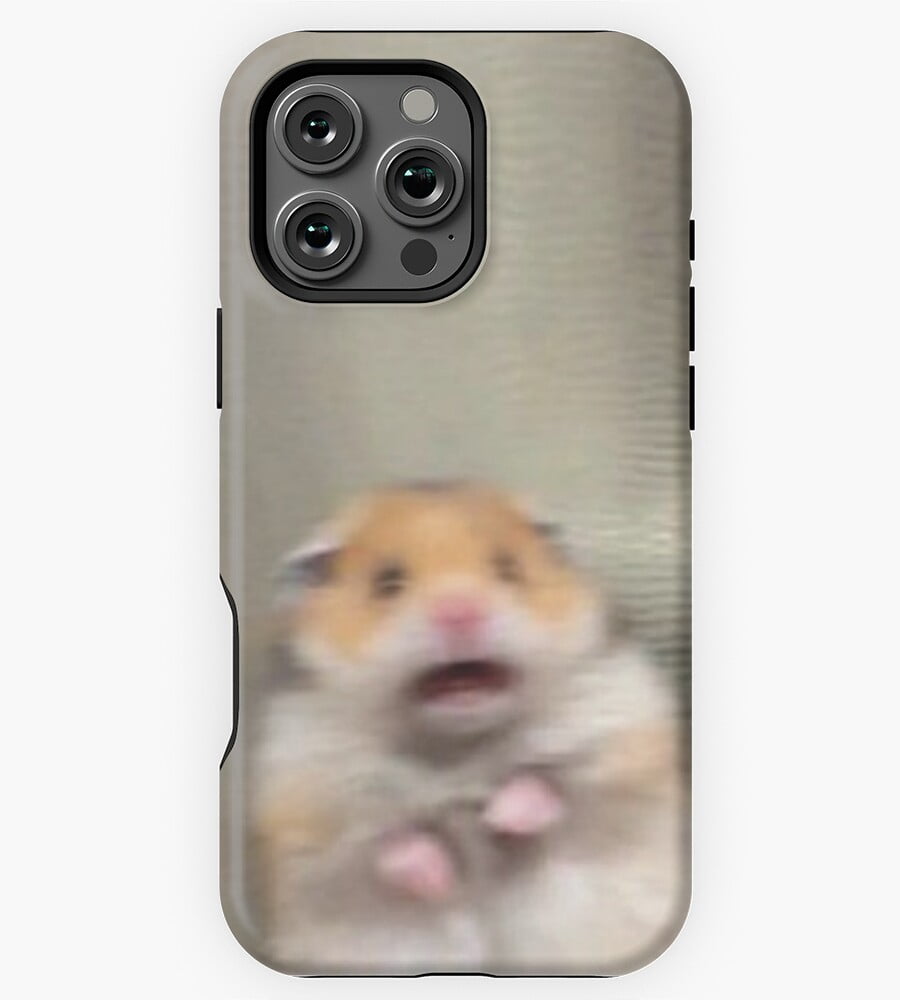 Hamster Screaming Funny Meme GA1492 Phone Case for iPhone 11 to 17 Pro ...